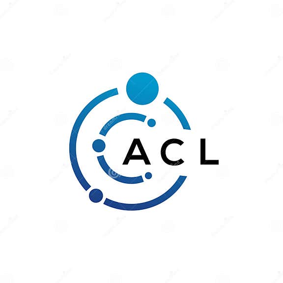 ACL Letter Logo Design on Black Background. ACL Creative Initials ...
