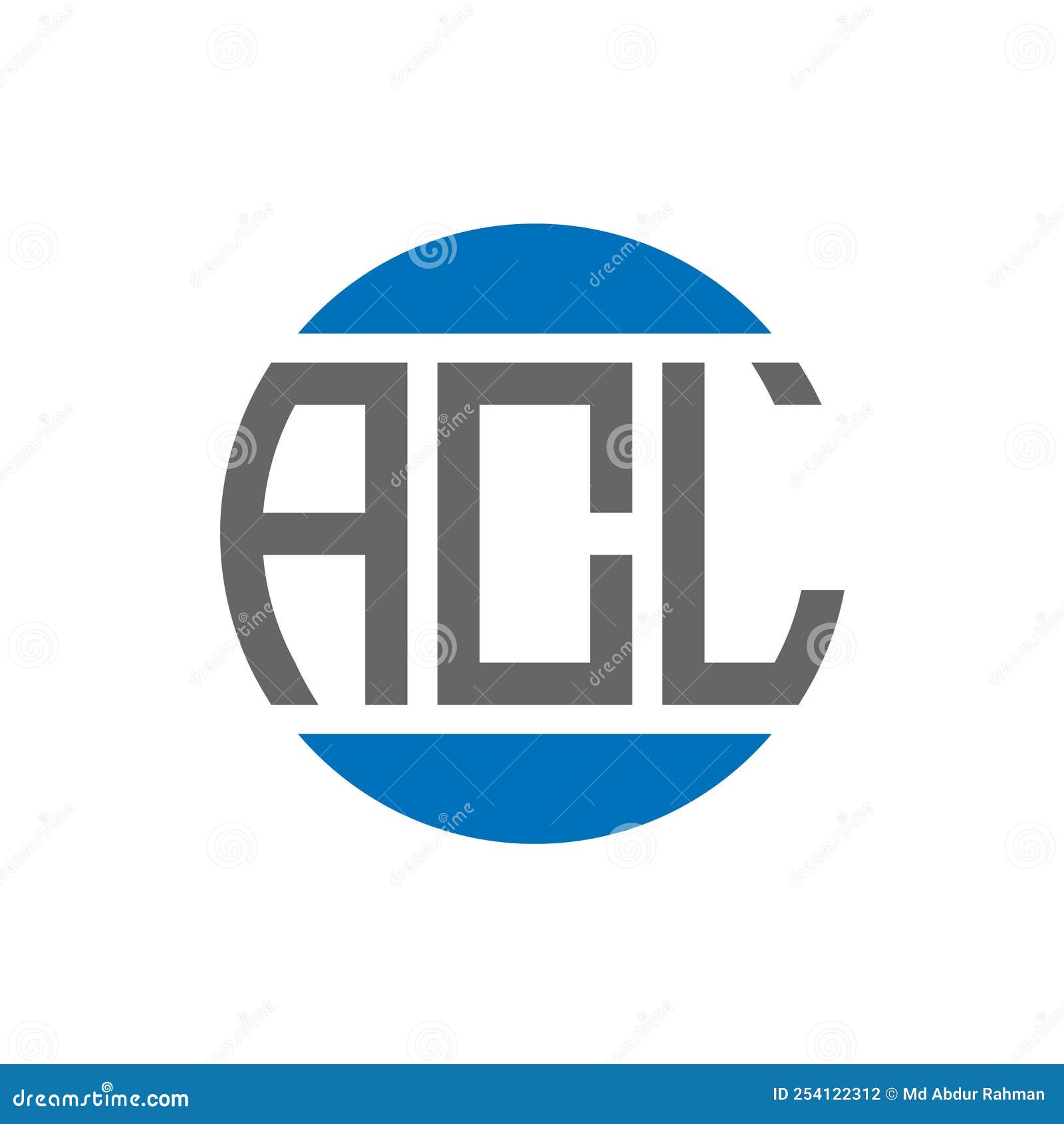ACL Letter Logo Design on White Background. ACL Creative Initials ...