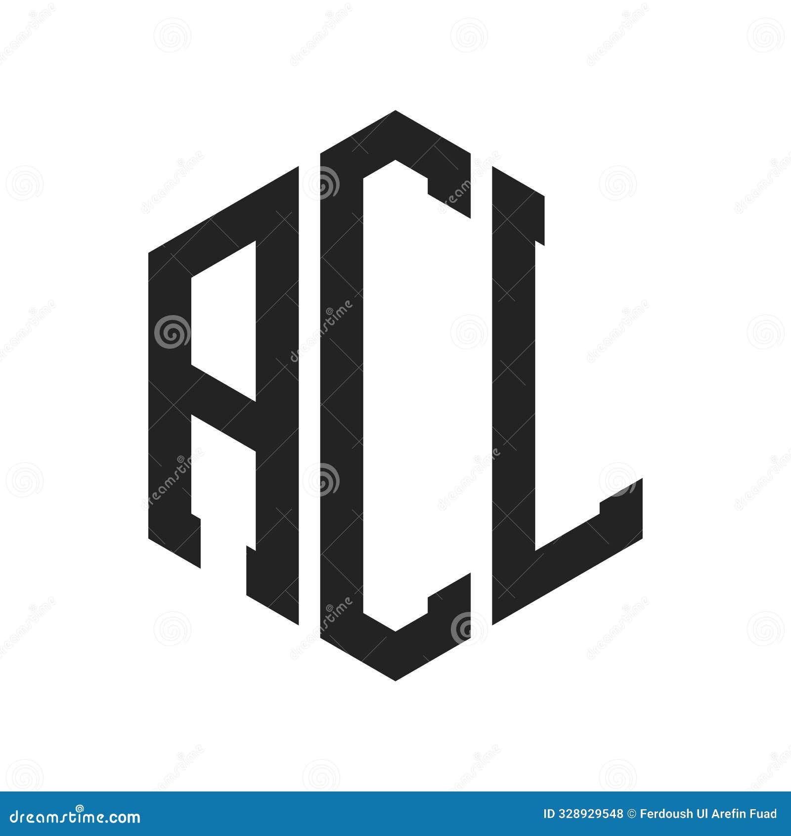 ACL Logo Design. Initial Letter ACL Monogram Logo Using Hexagon Shape ...