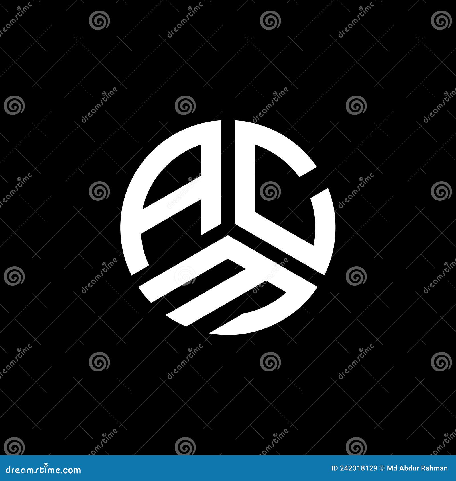 ACM Letter Logo Design on White Background. ACM Creative Initials ...