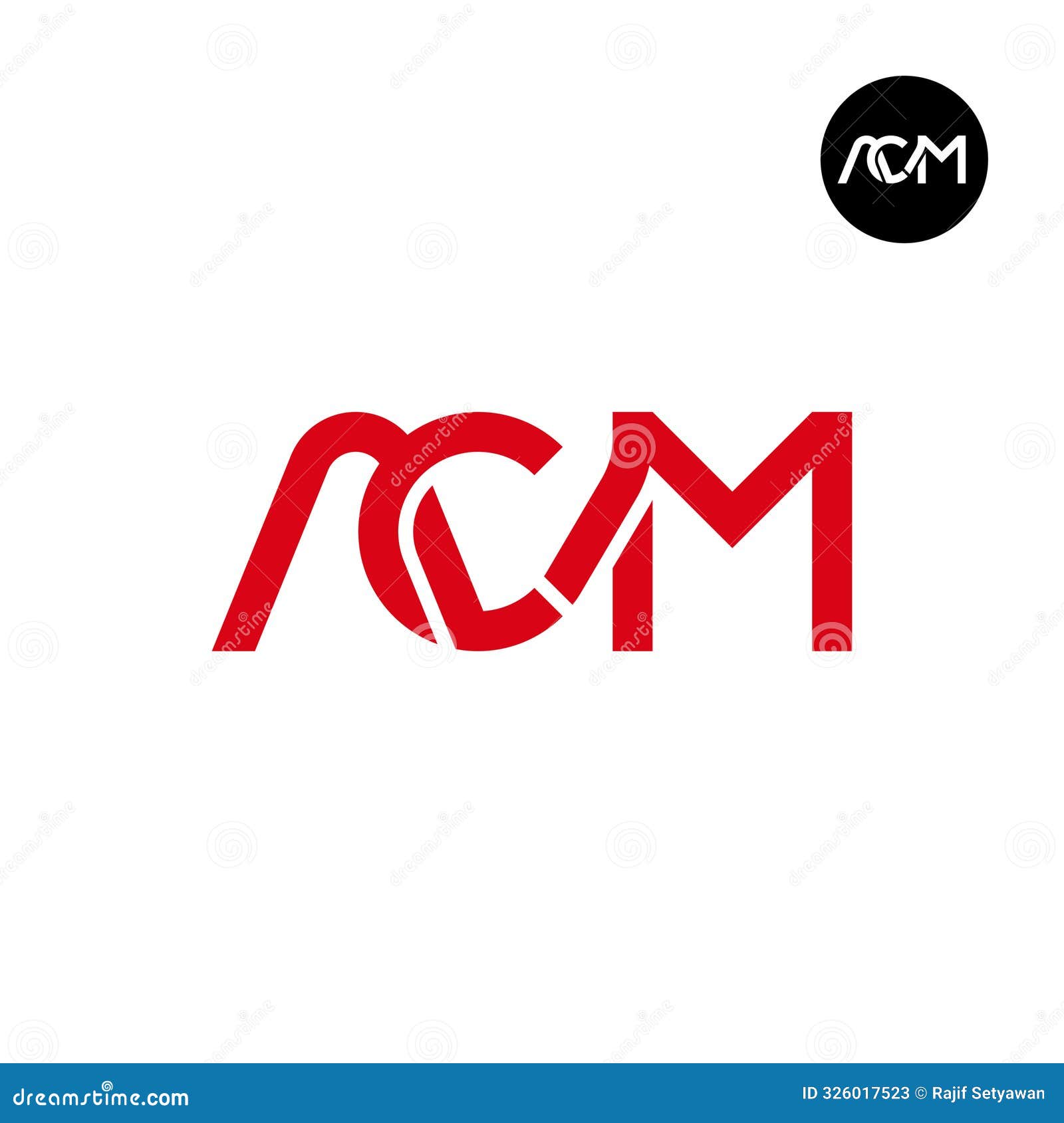 ACM Logo Letter Monogram Design Stock Vector - Illustration of ...