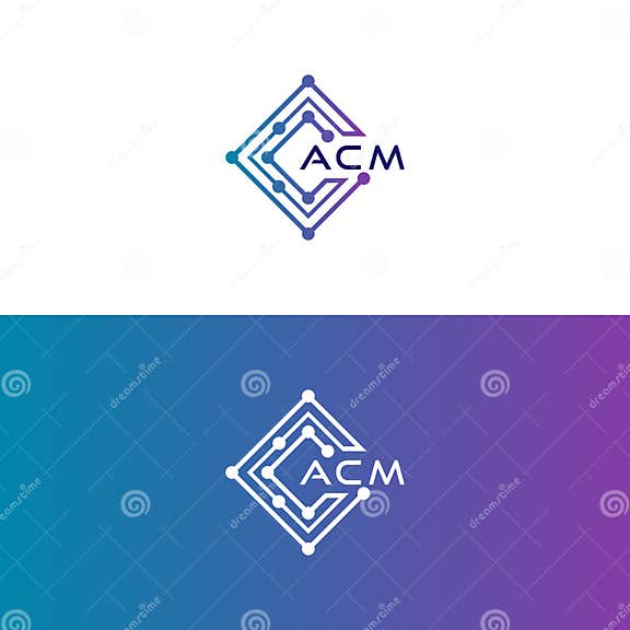 Acm Tech Initial Logo Design Icon for Technology, Digital, Tech ...