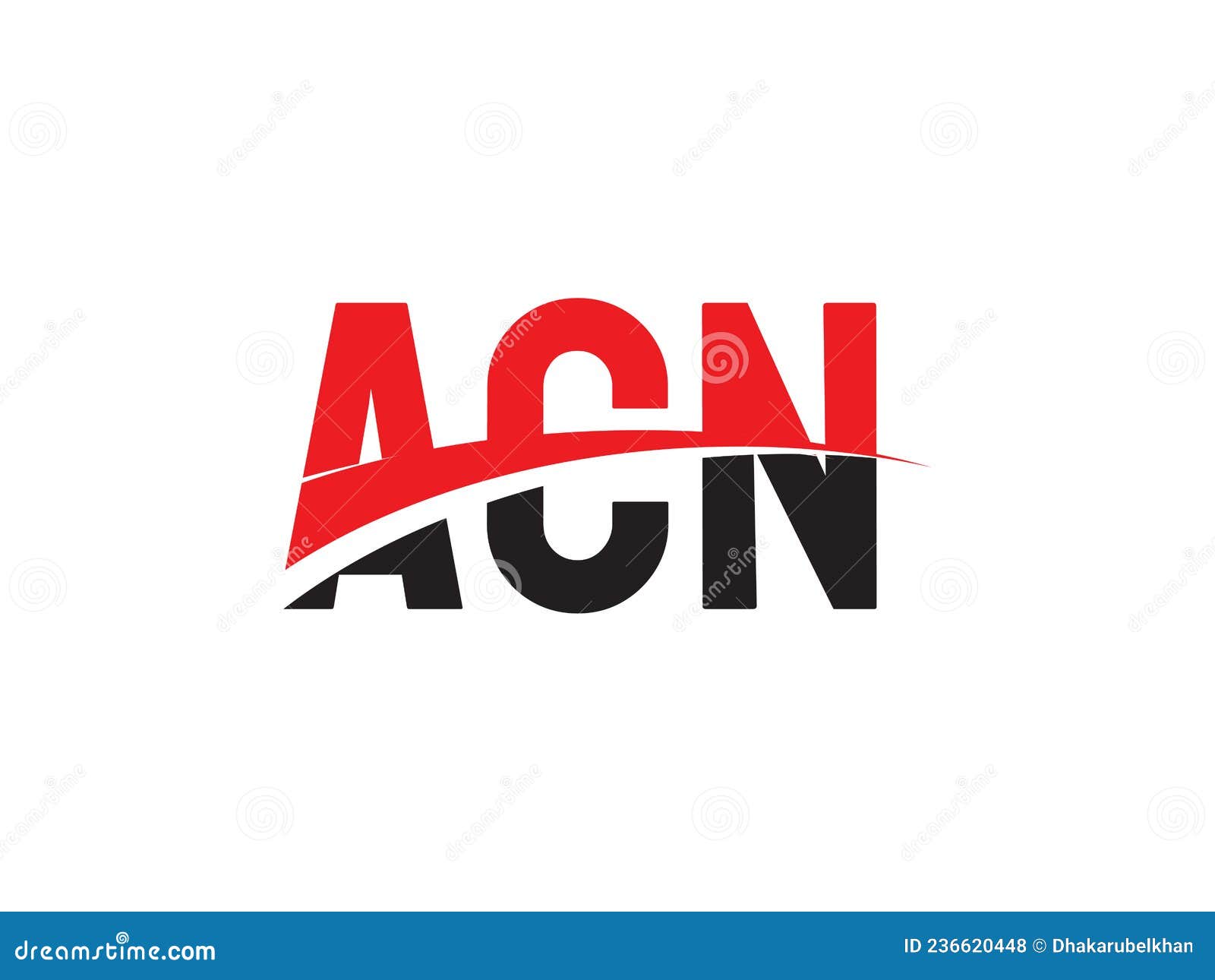 ACN Letter Initial Logo Design Vector Illustration Stock Vector ...