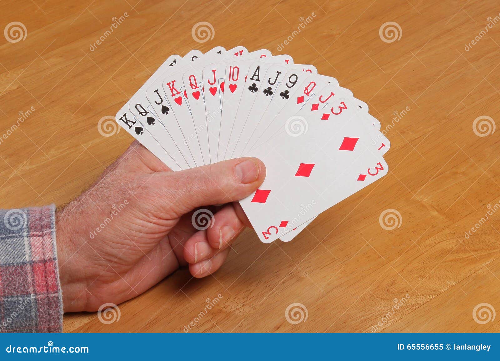 ACOL Contract Bridge Hand. 2NT Stock Image - Image of pass, thirteen ...