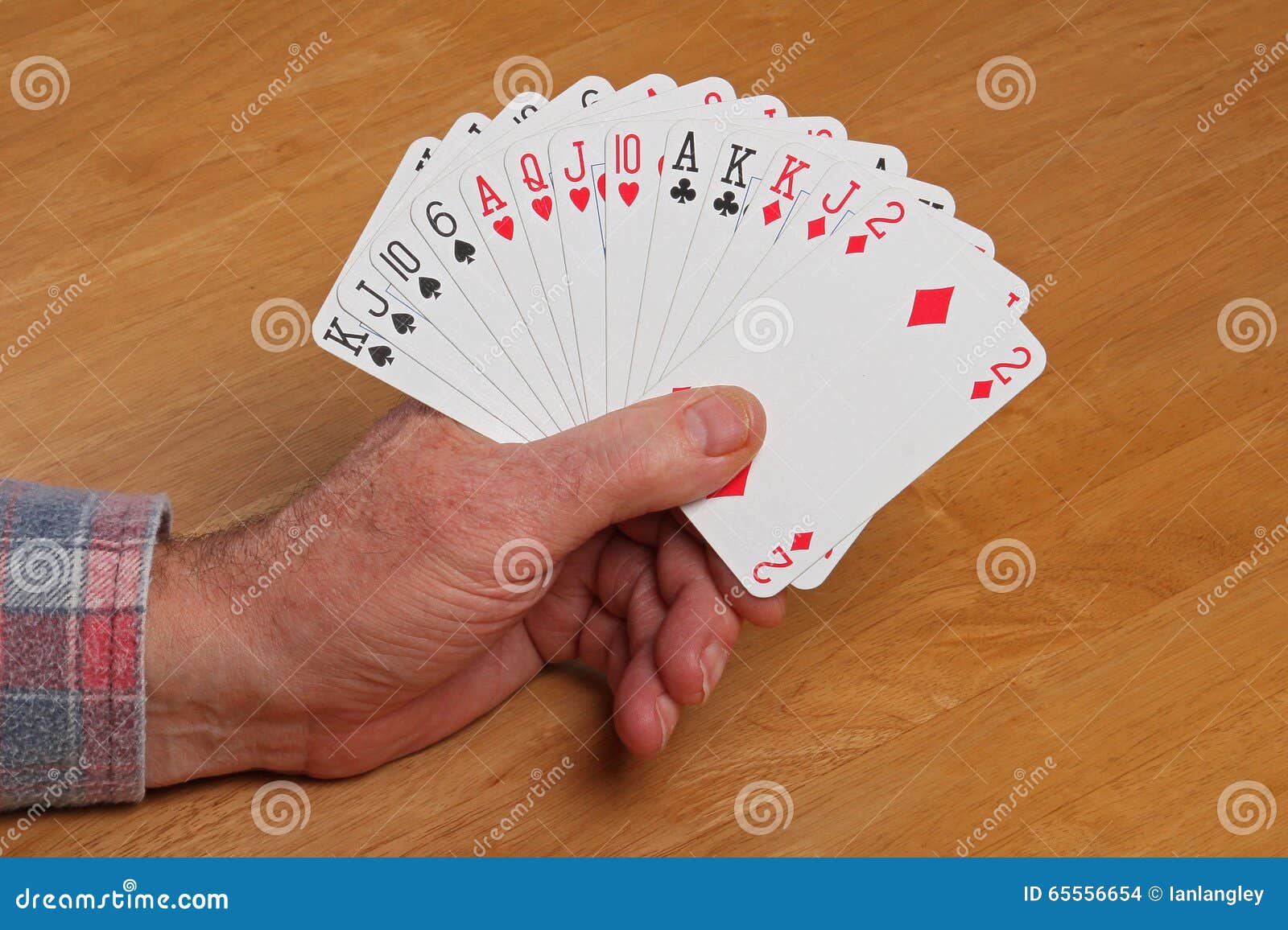 ACOL Contract Bridge Hand. 1NT Stock Photo - Image of deck, club: 65556654