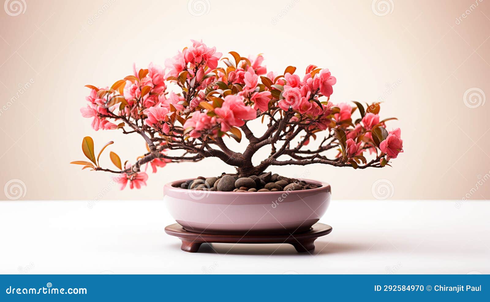 Acoma Crape Myrtle Plant On A Pot On White Background Royalty-Free ...