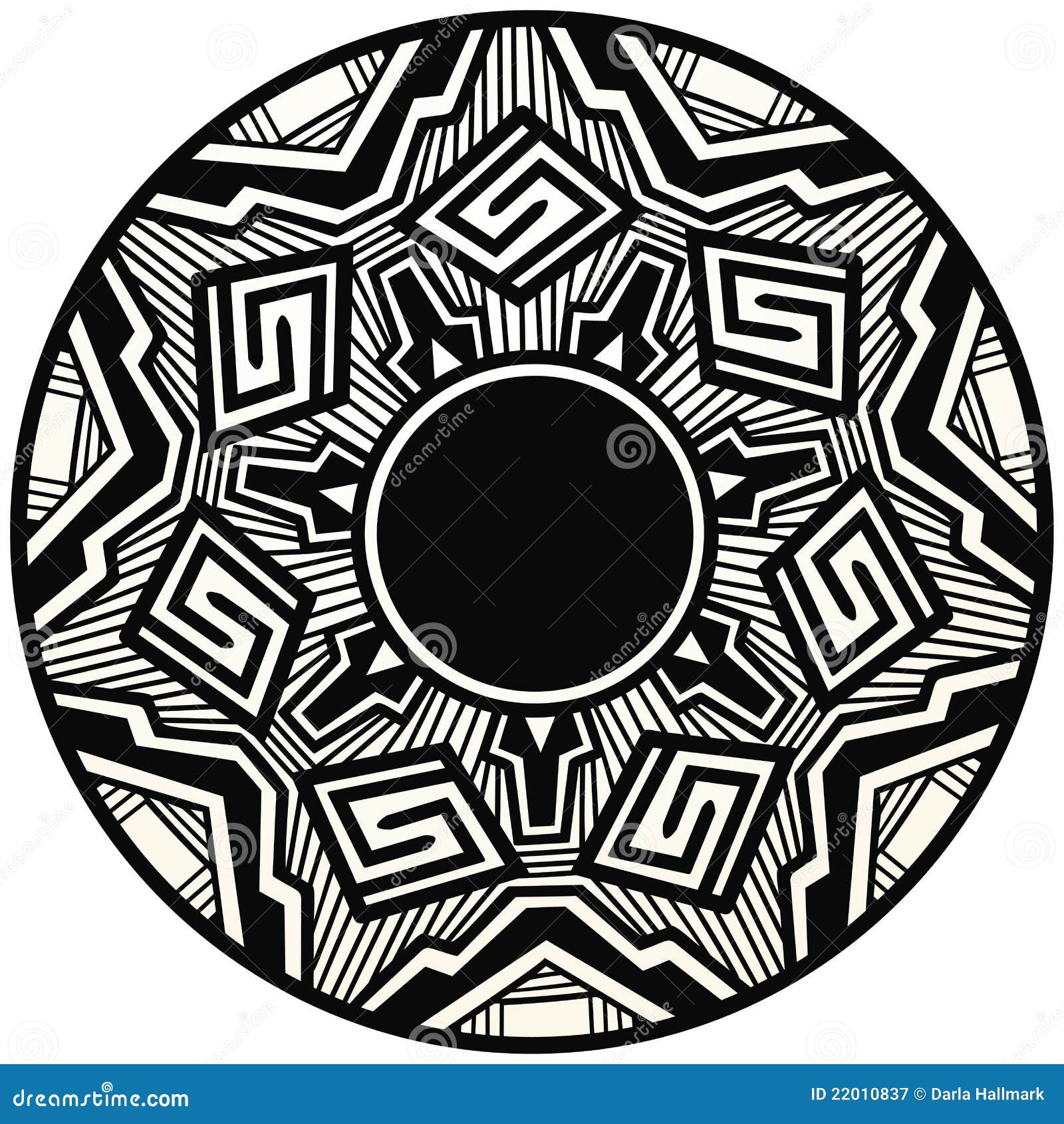 Acoma pot stock vector. Illustration of native, drawing - 22010837