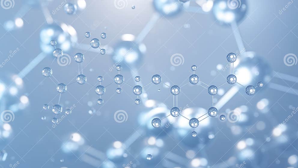 Acoramidis Molecular Structure 3d, Flat Model, Transthyretin Stabilizer ...