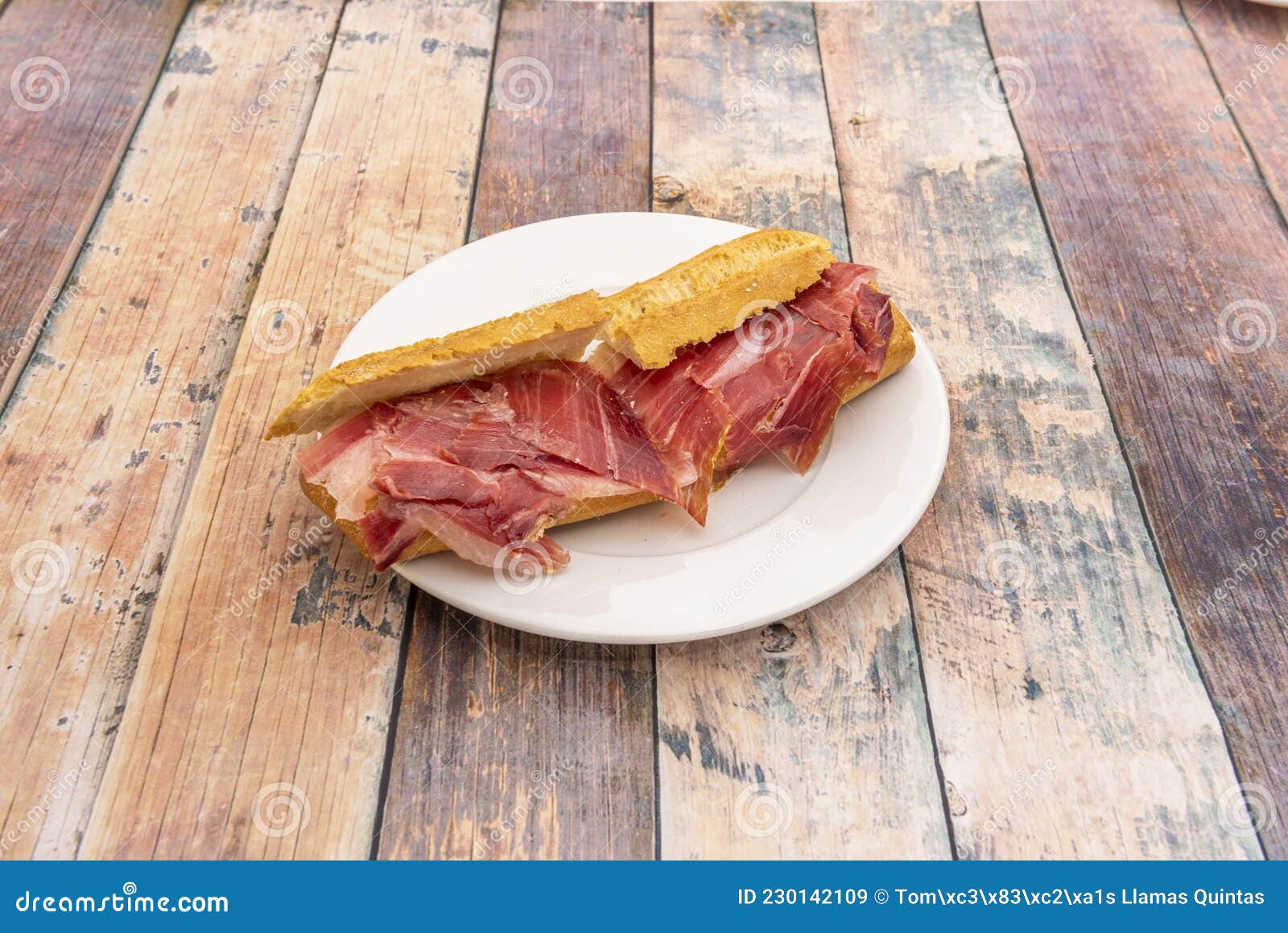 Acorn-fed ham sandwich stock image. Image of cuisine - 230142109