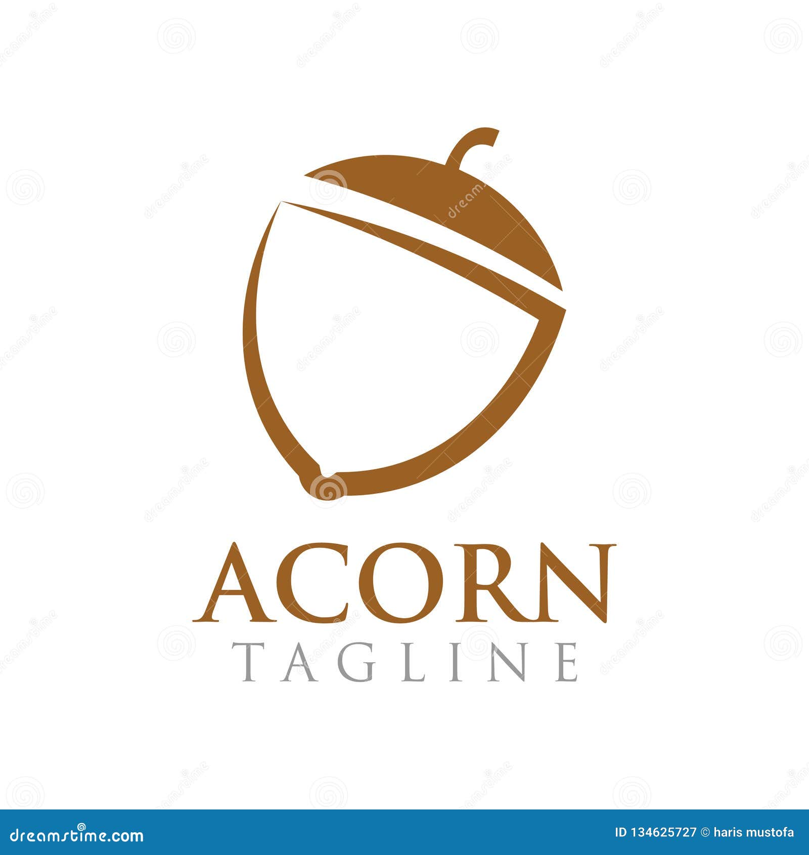 Acorn Graphic Design Template Vector Stock Vector - Illustration of ...