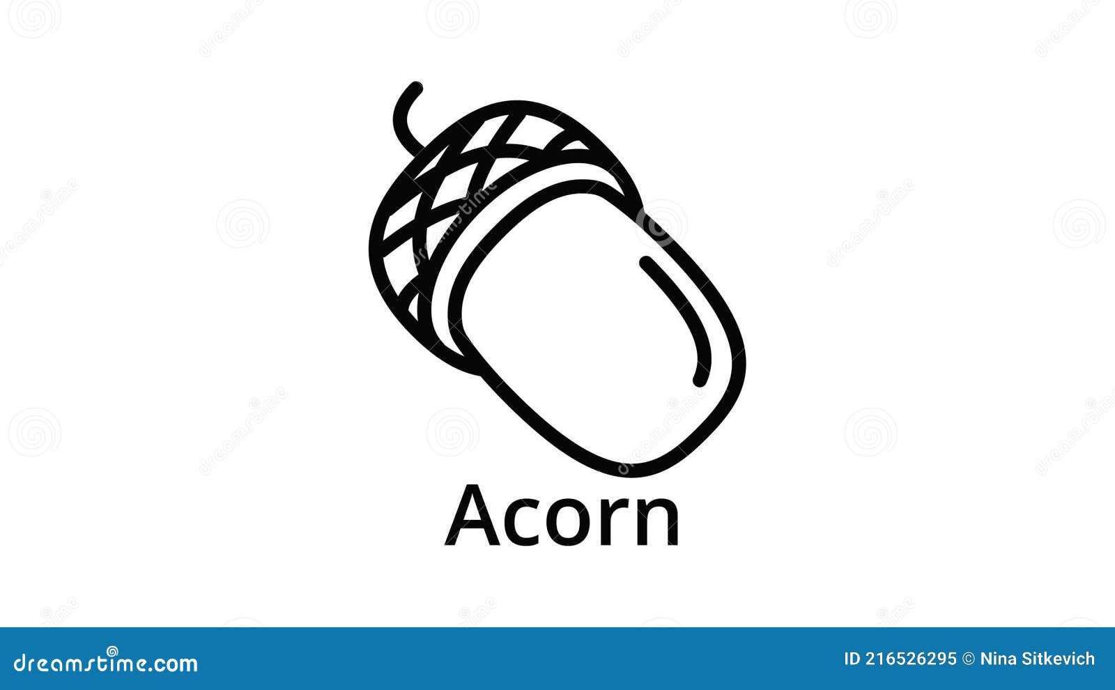 Acorn icon animation stock video. Video of plant, forest - 216526295