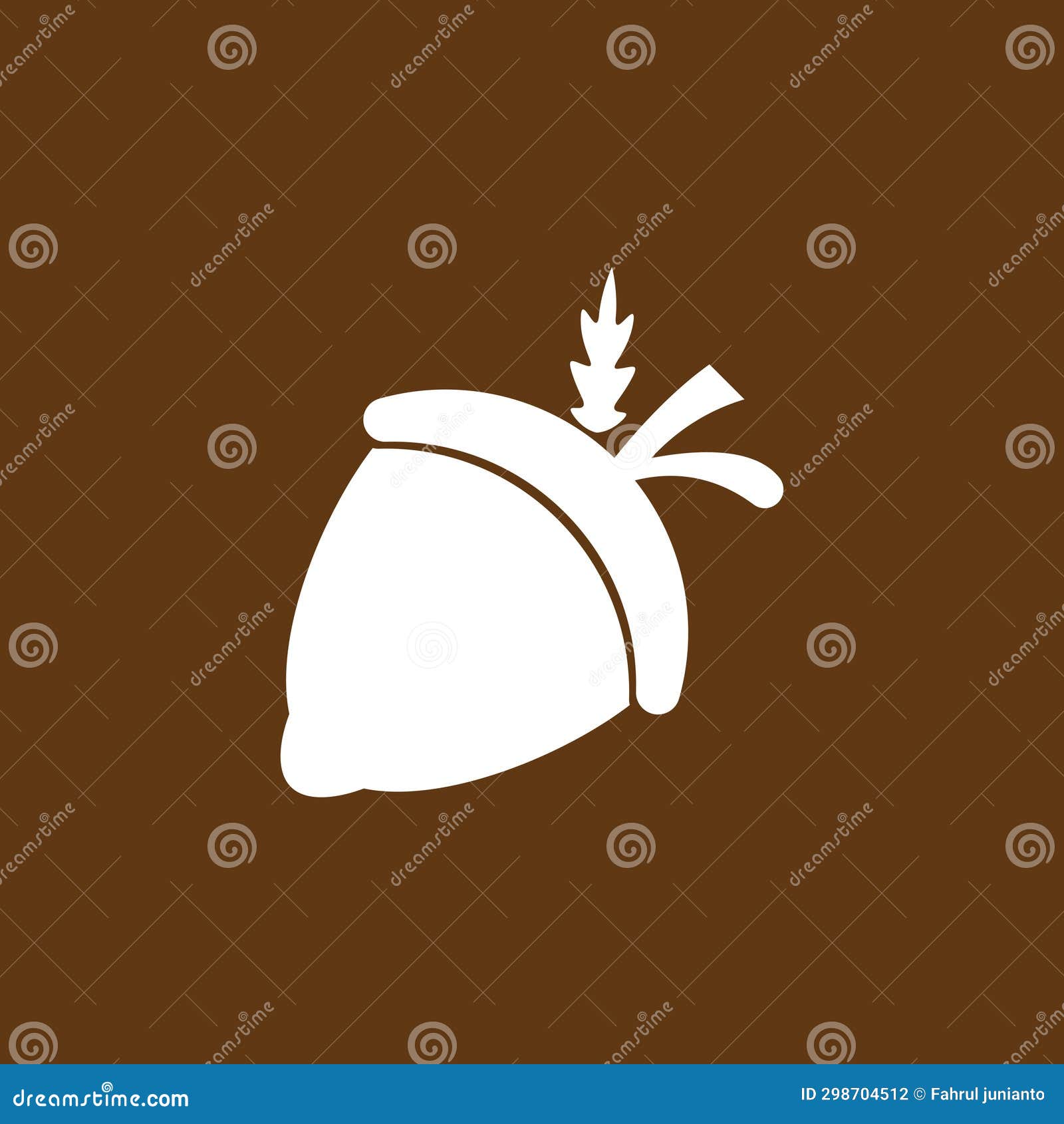 Acorn Icon and Symbol Vector Template Illustration Stock Illustration ...