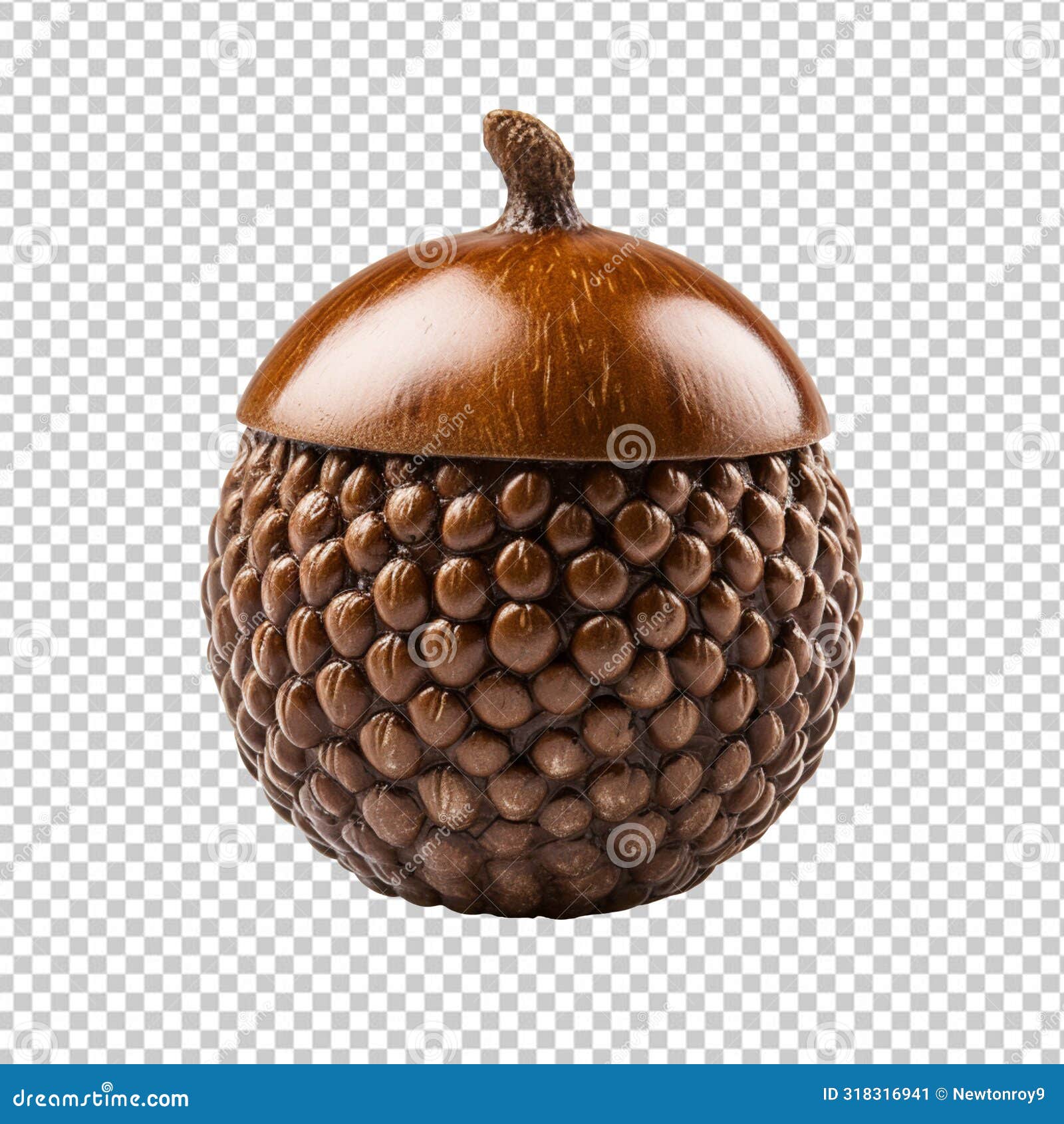 Acorn Isolated on Transparent Background Stock Image - Illustration of ...