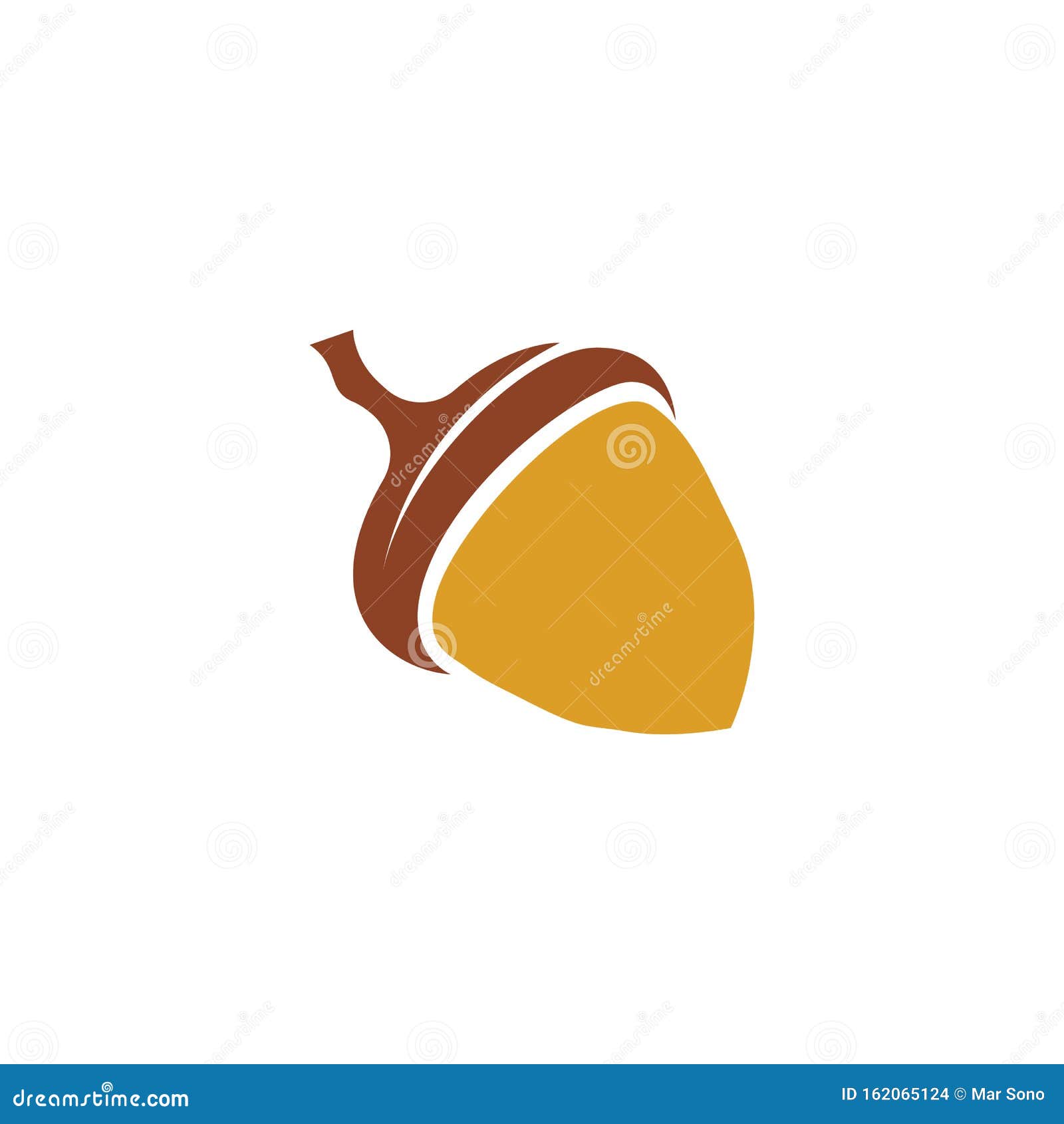 Acorn Logo Ilustration Vector Template Stock Vector - Illustration of ...