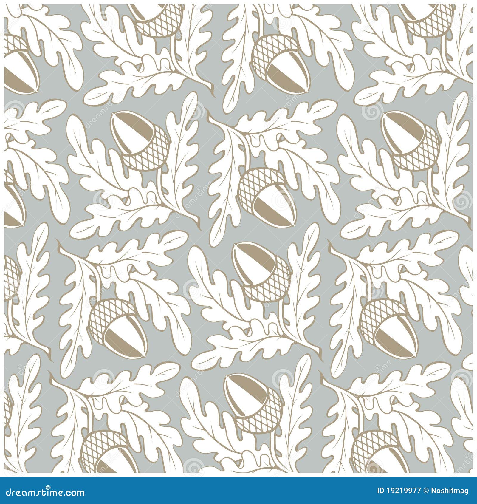 Acorn pattern stock vector. Illustration of environment - 19219977