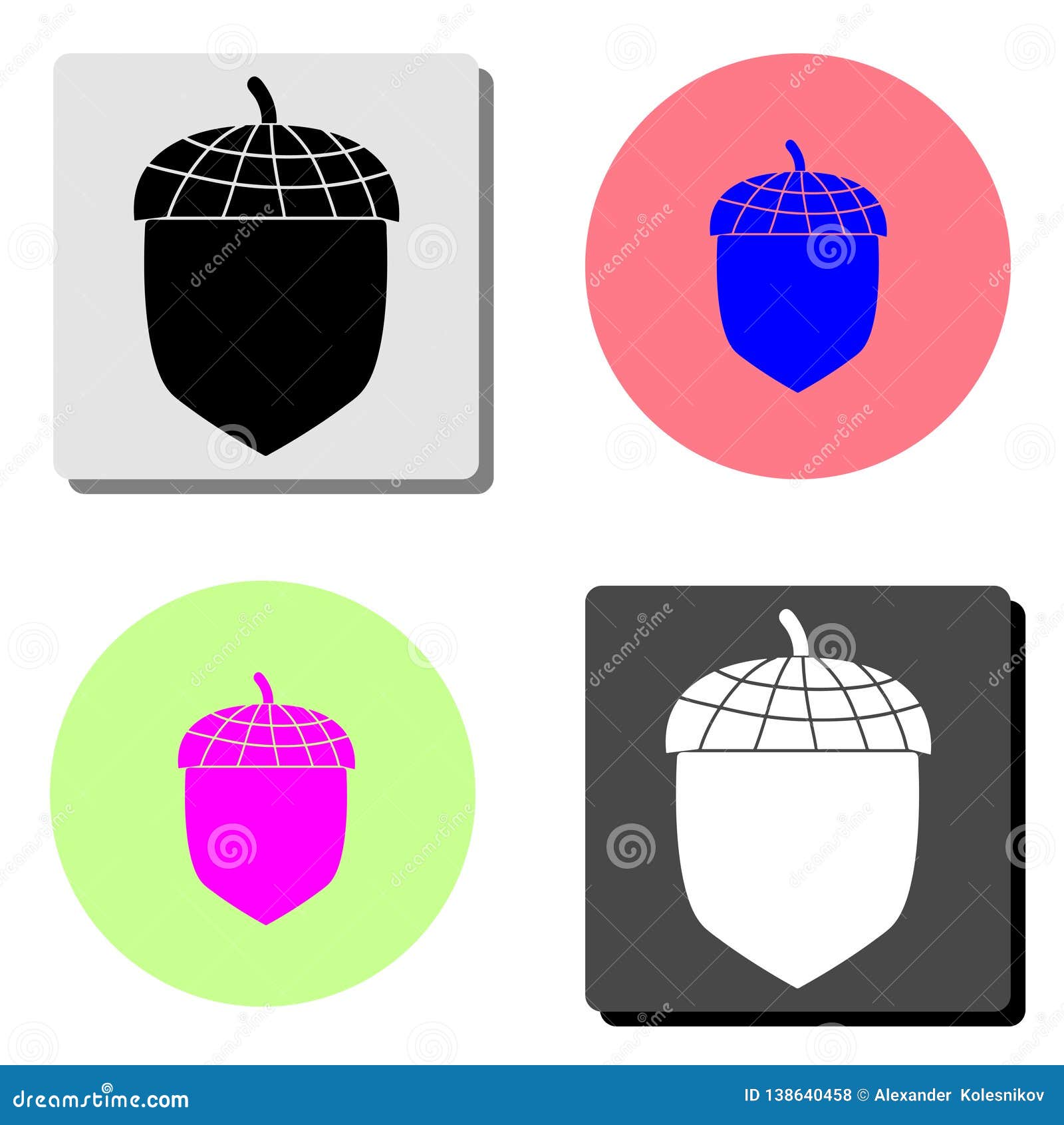 Acorn. flat vector icon stock vector. Illustration of climate - 138640458 Acorn. flat vector icon stock vector. Illustration of climate - 138640458