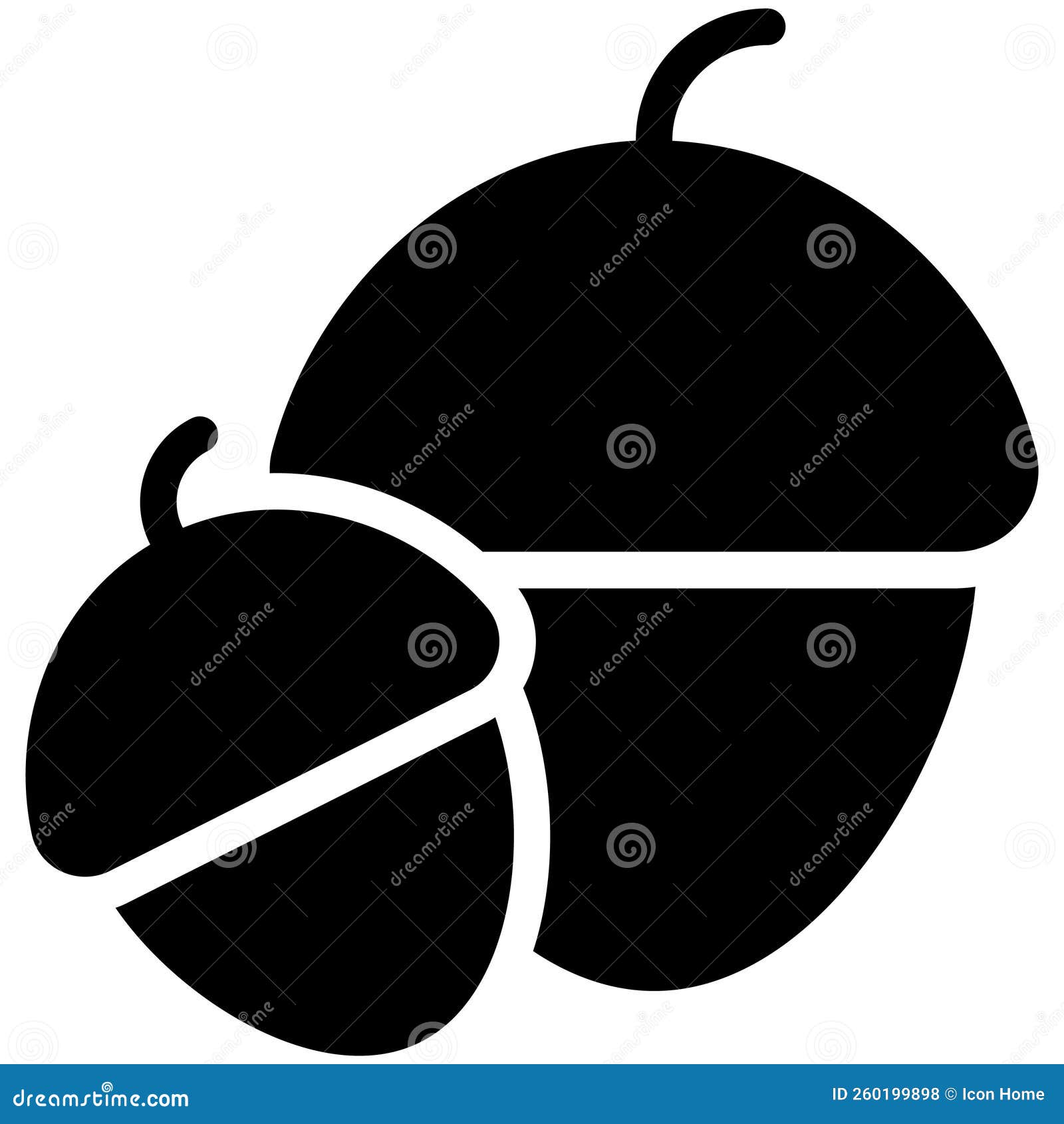 Acorn Vector Glyph Icon. Modern Glyph Symbols. Collection of ...