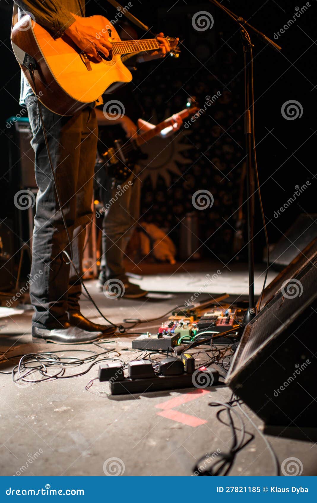 Acoustic Band Concert on Stage Stock Image - Image of foot ...