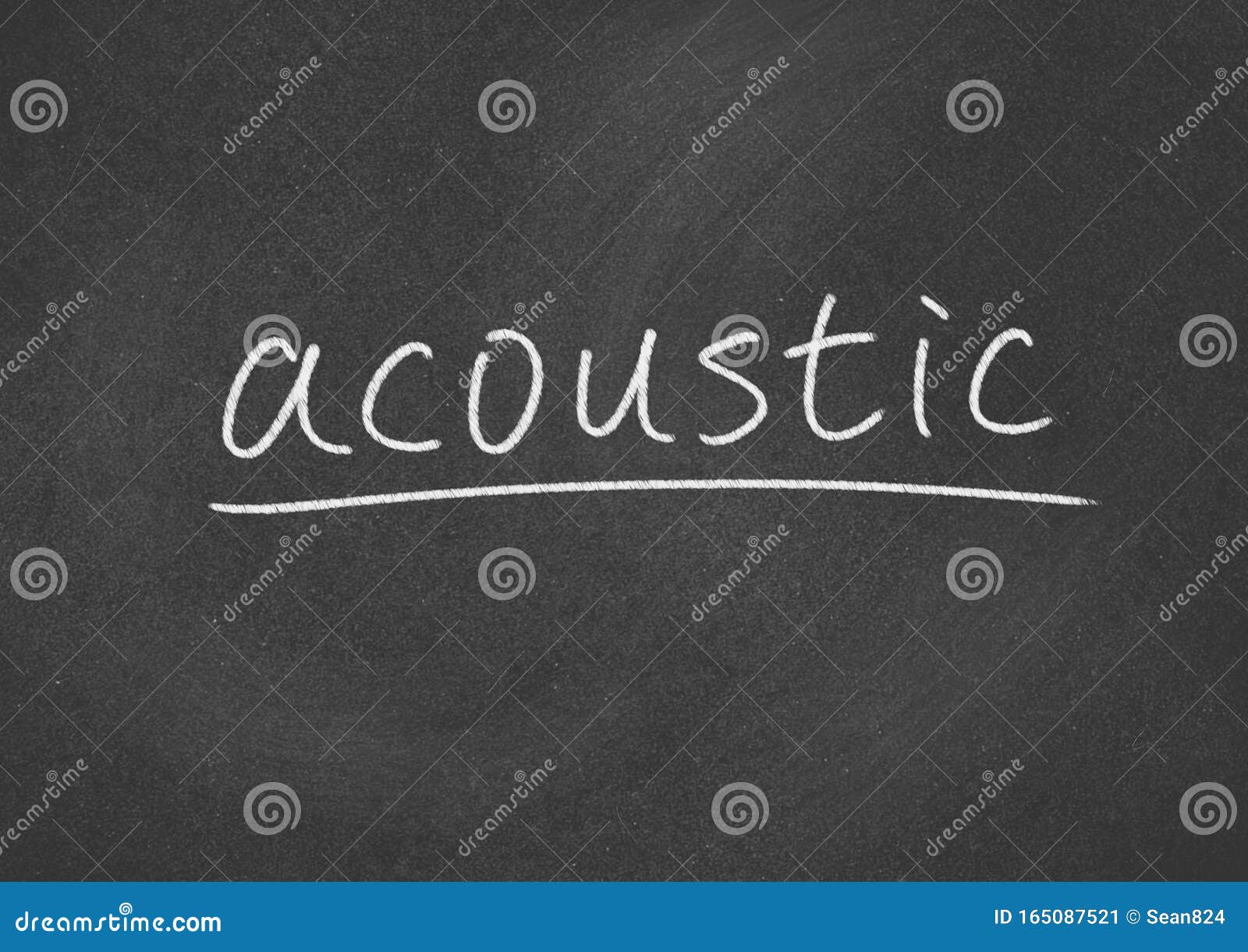 Acoustic stock image. Image of chalkboard, chalk, text - 165087521