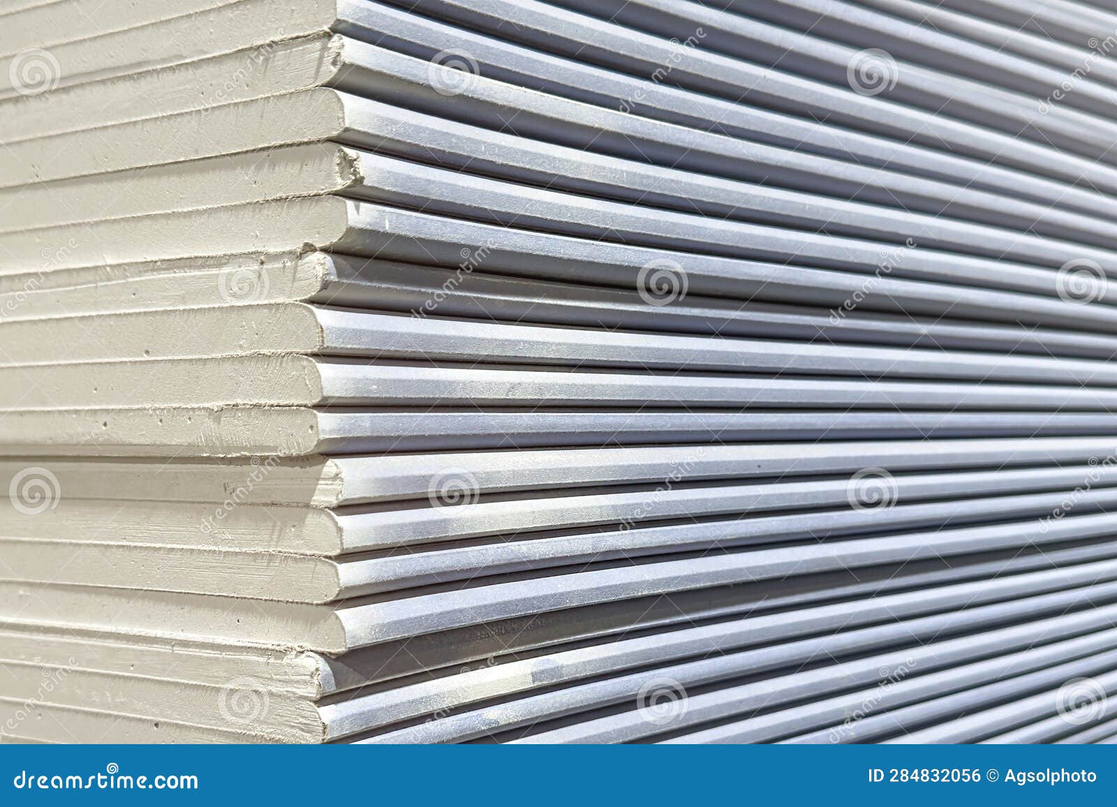 Acoustic Drywall. Blue Plasterboard Panel Designed for Soundproofing ...