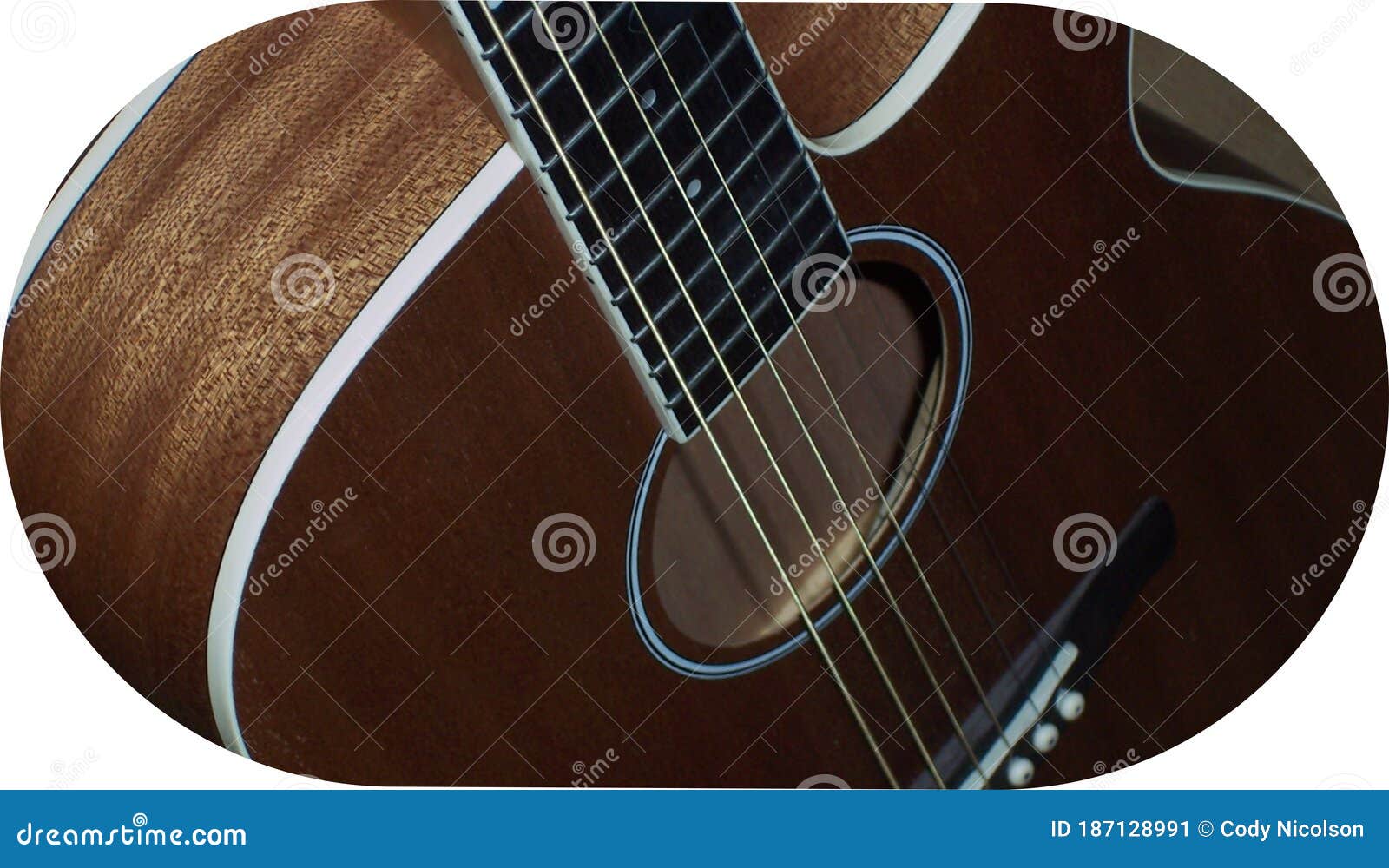 Acoustic Electric Guitar with 6 Strings Stock Image - Image of music ...