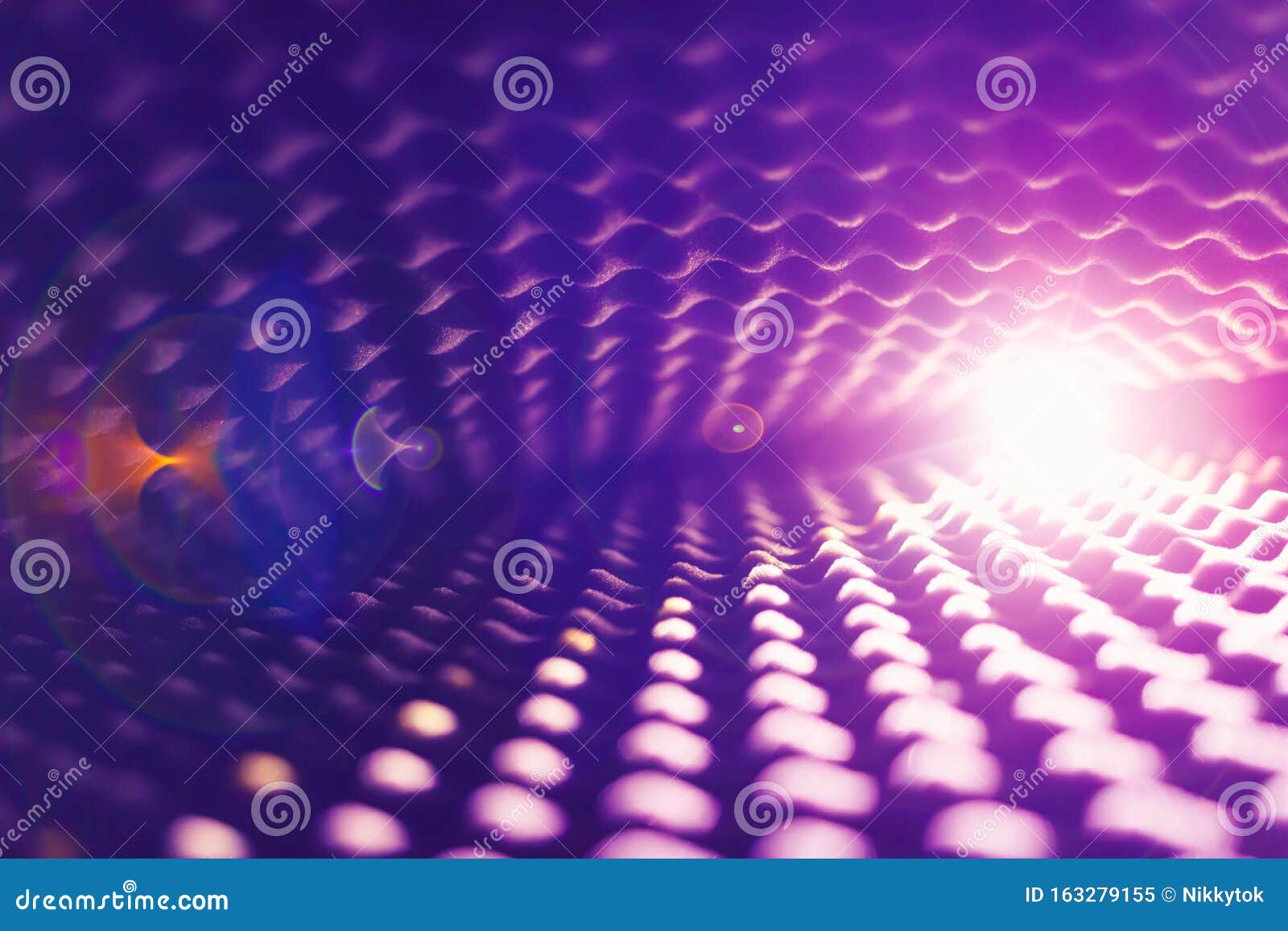 Acoustic Foam Abstract Background with Glow Light Stock Image - Image ...