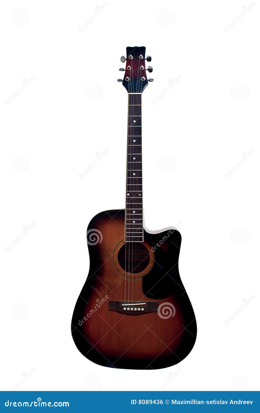 Acoustic guitar stock photo. Image of single, wood, acoustic - 8089436