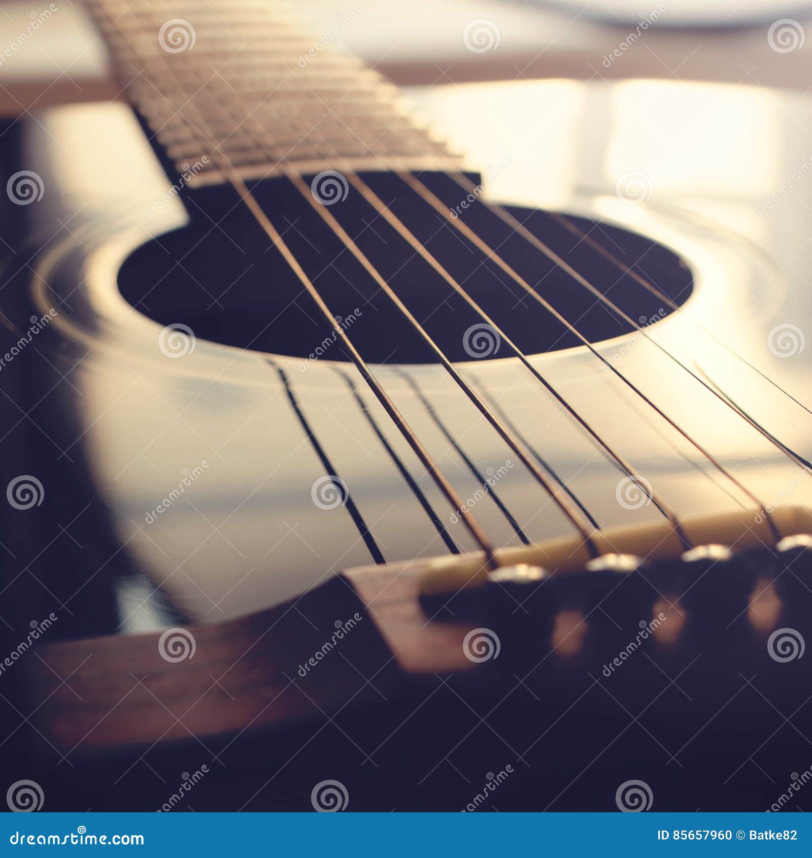 Acoustic Guitar Background - Square Composition Stock Photo - Image of ...
