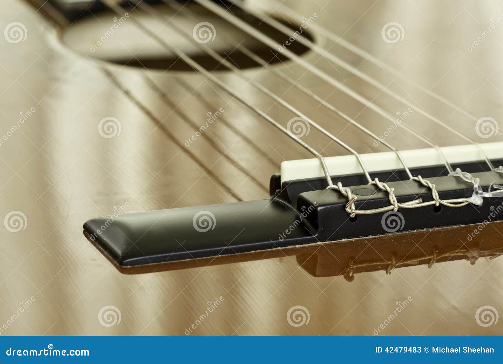 Acoustic guitar bridge stock image. Image of soundboard - 42479483
