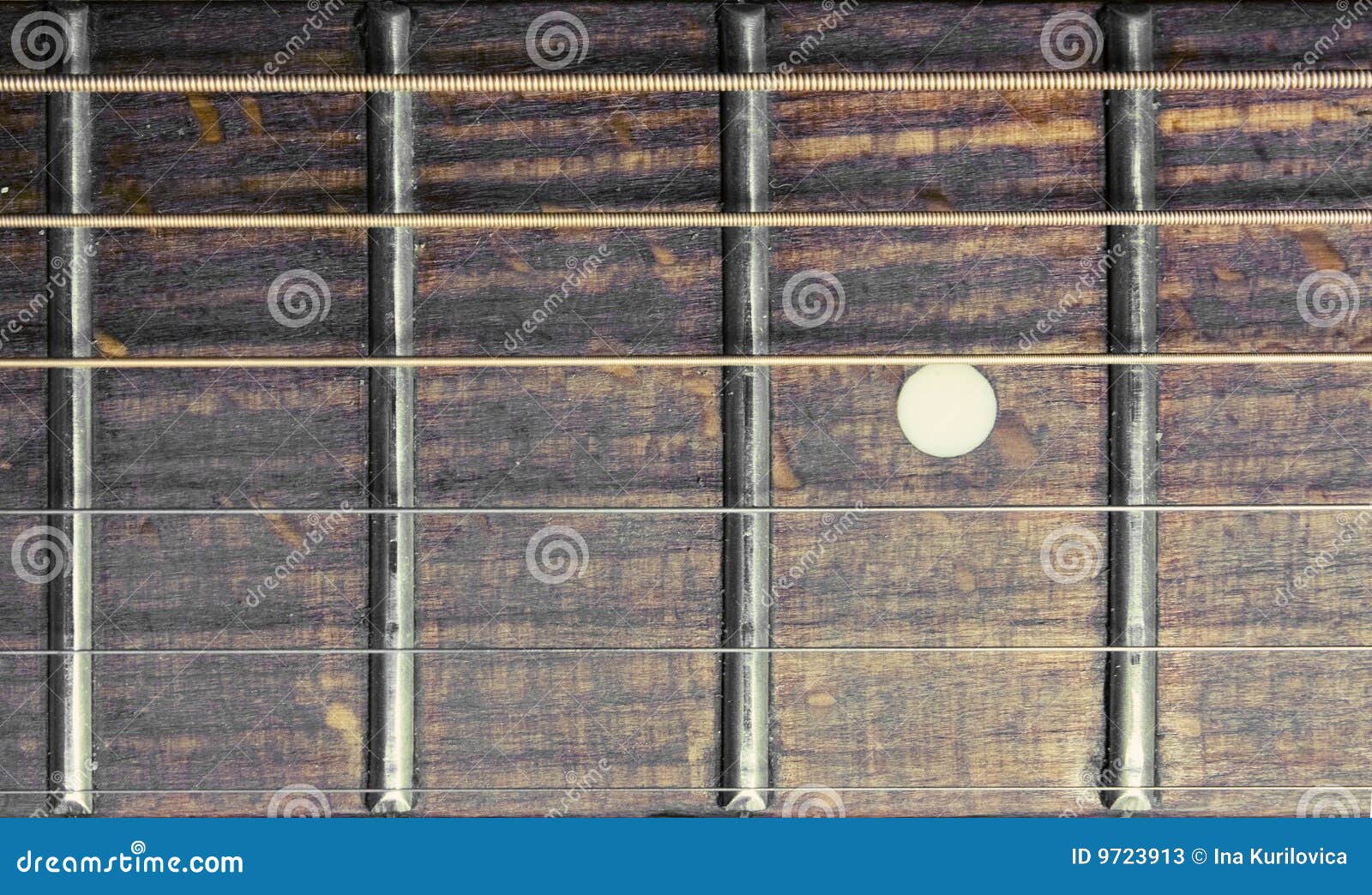 Acoustic guitar fretboard stock image. Image of musical - 9723913
