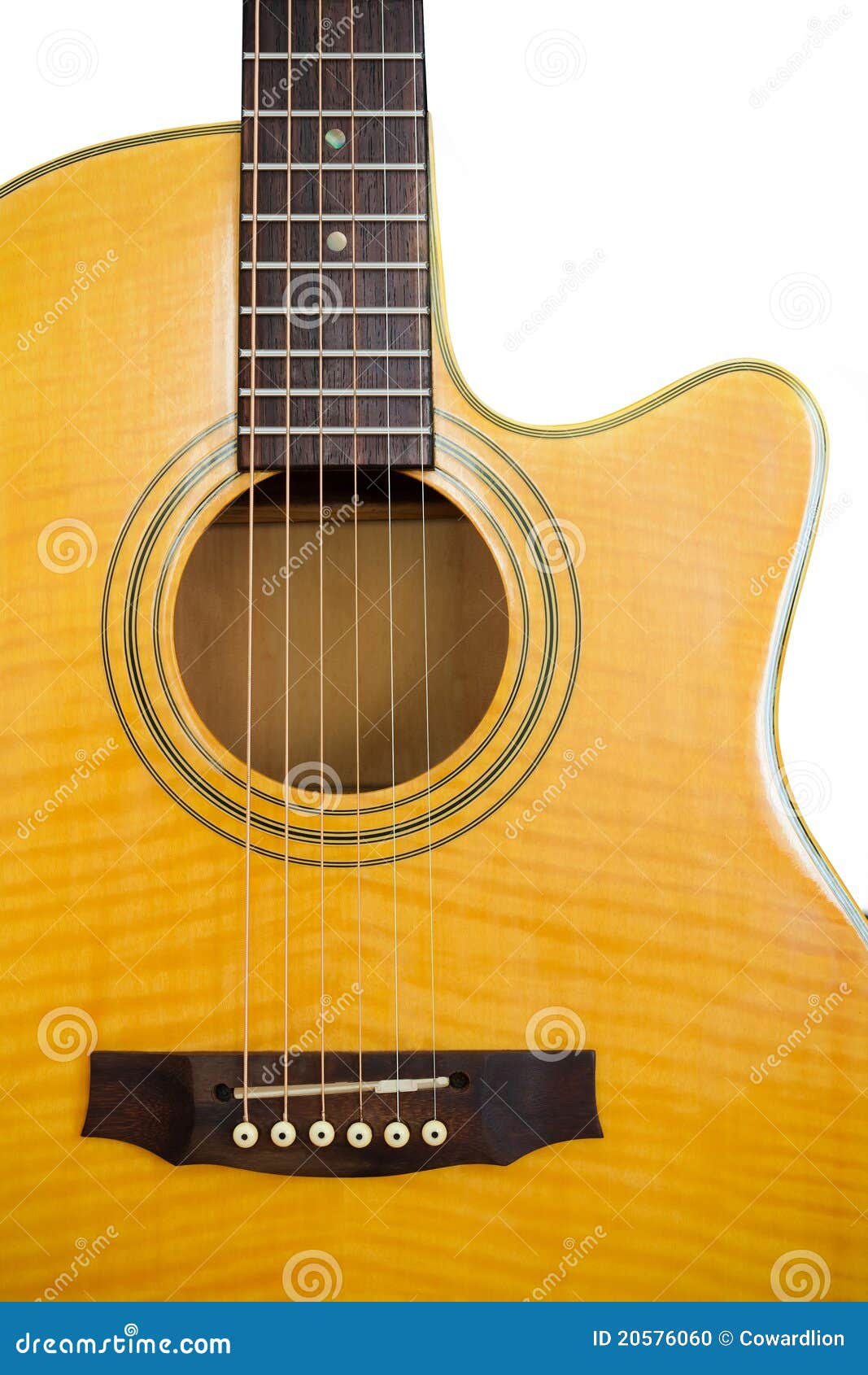 Acoustic Guitar/Isolated stock photo. Image of guitar - 20576060