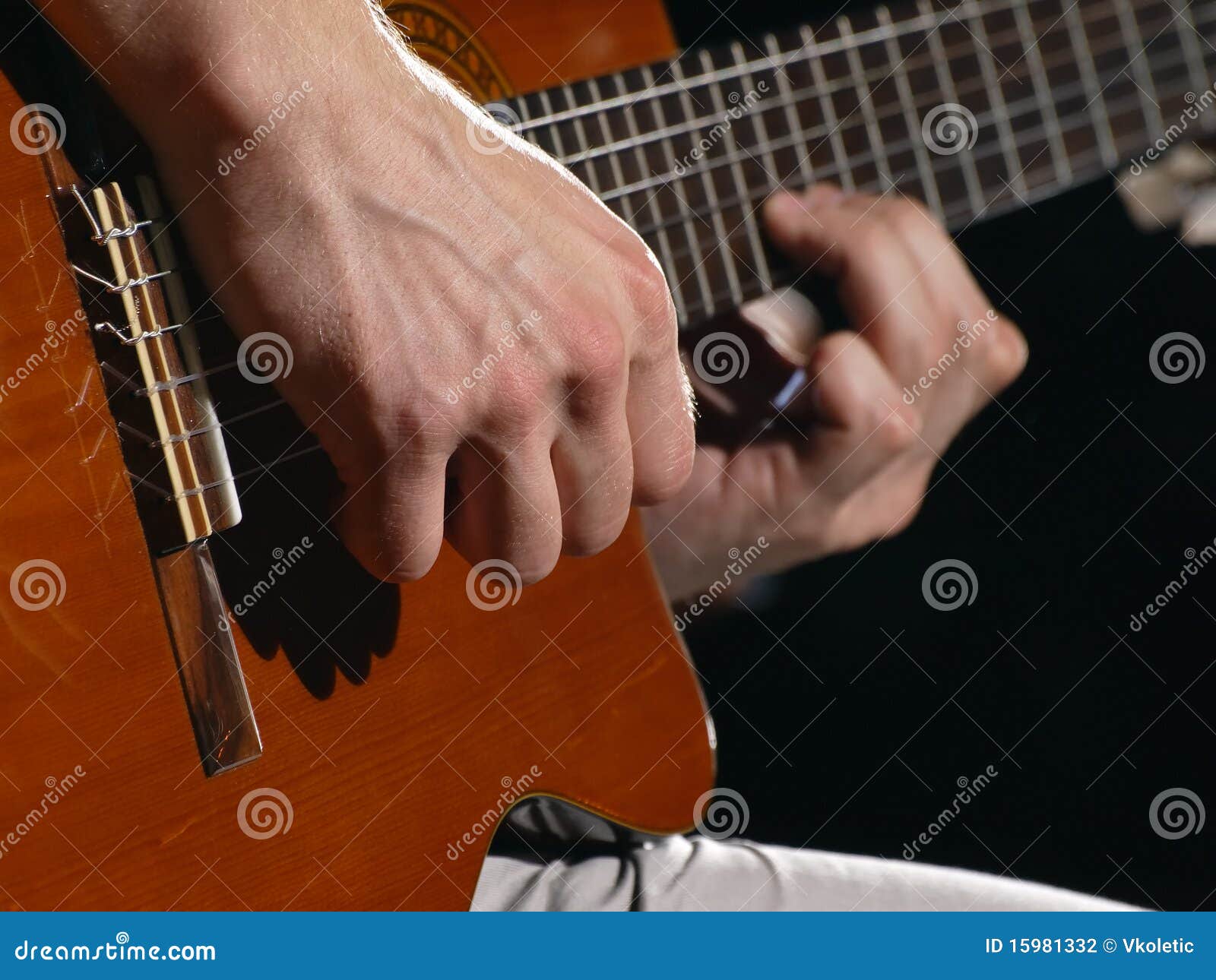 Acoustic guitar player stock photo. Image of performing - 15981332