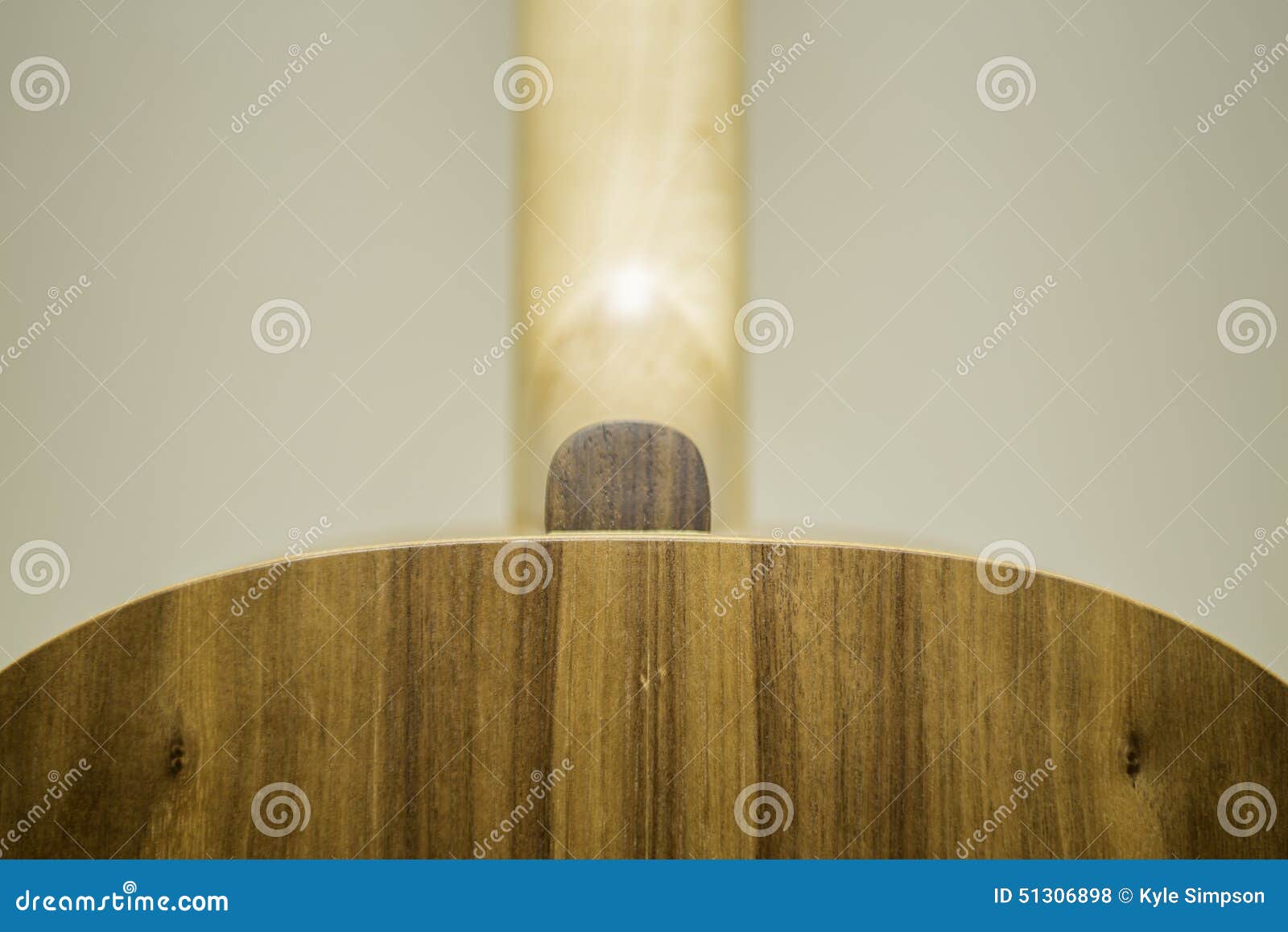 Acoustic Guitar Upper Bout and Neck Stock Photo - Image of background ...