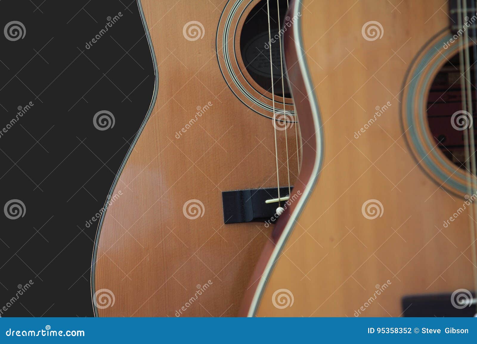 Acoustic Guitars Hanging From The Ceiling Stock Photo | CartoonDealer ...