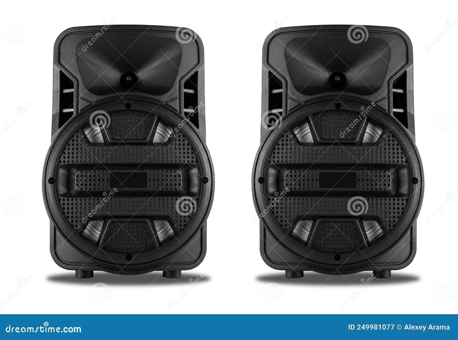 Acoustic Sound System, Speakers, on a White Background Stock Image ...