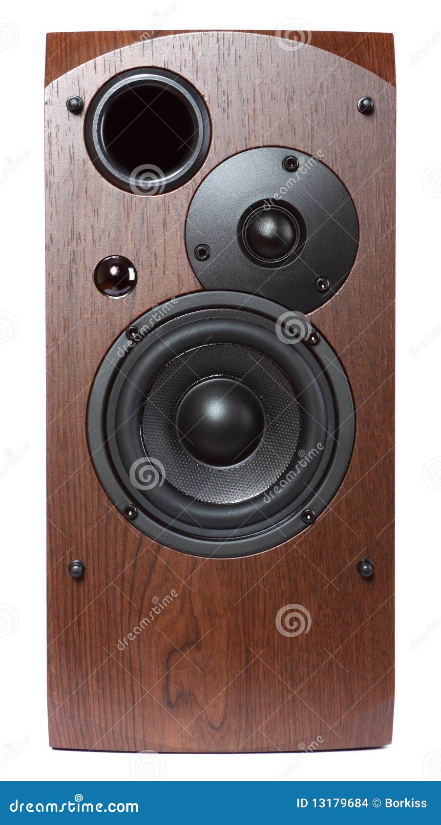 Acoustic system isolated stock photo. Image of white - 13179684
