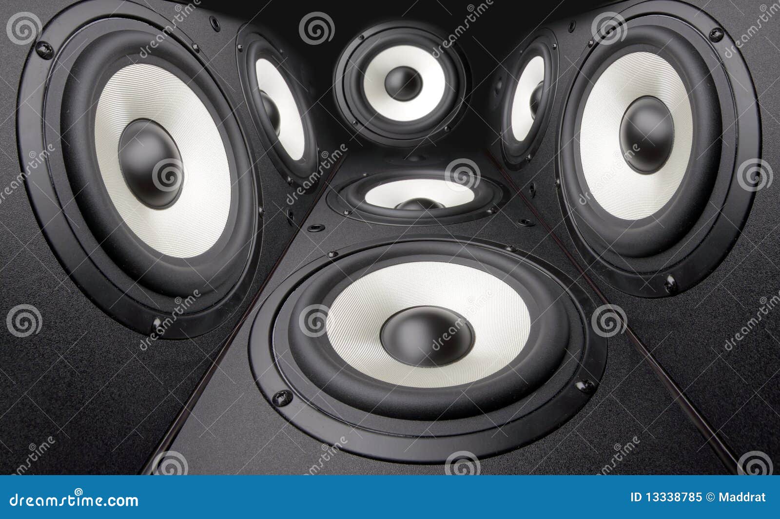 Acoustics systems stock image. Image of speaker, loud - 13338785