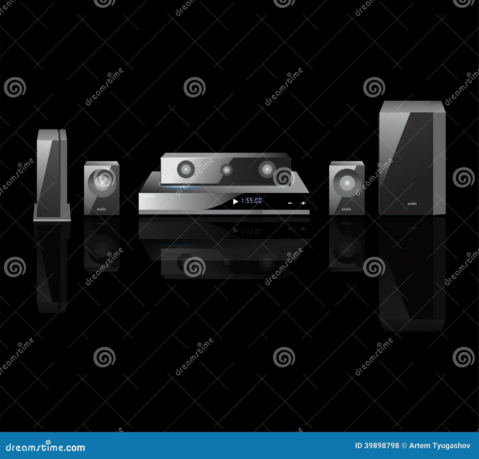 Acoustics Theater Components Vector Illustration Stock Vector ...