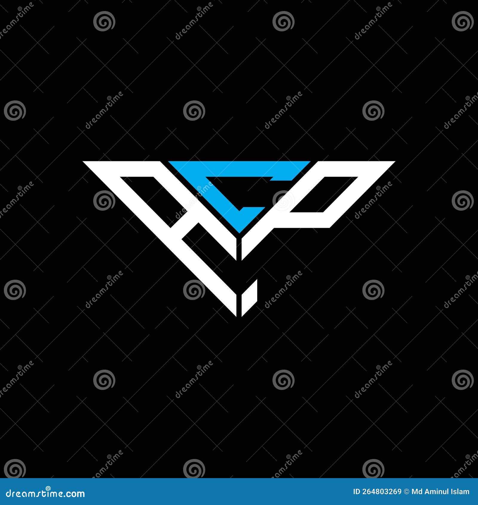 ACP Letter Logo Creative Design with Vector Graphic, Stock Vector ...