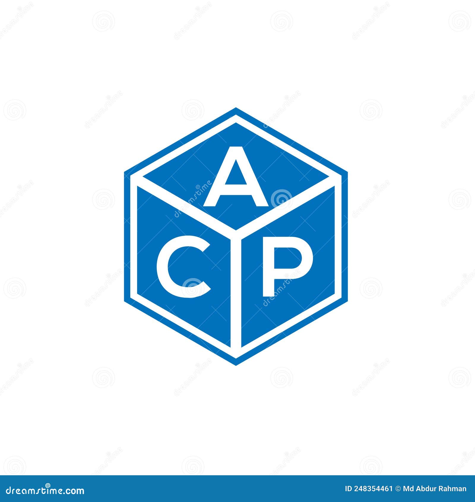 ACP Letter Logo Design On Black Background. ACP Creative Initials ...