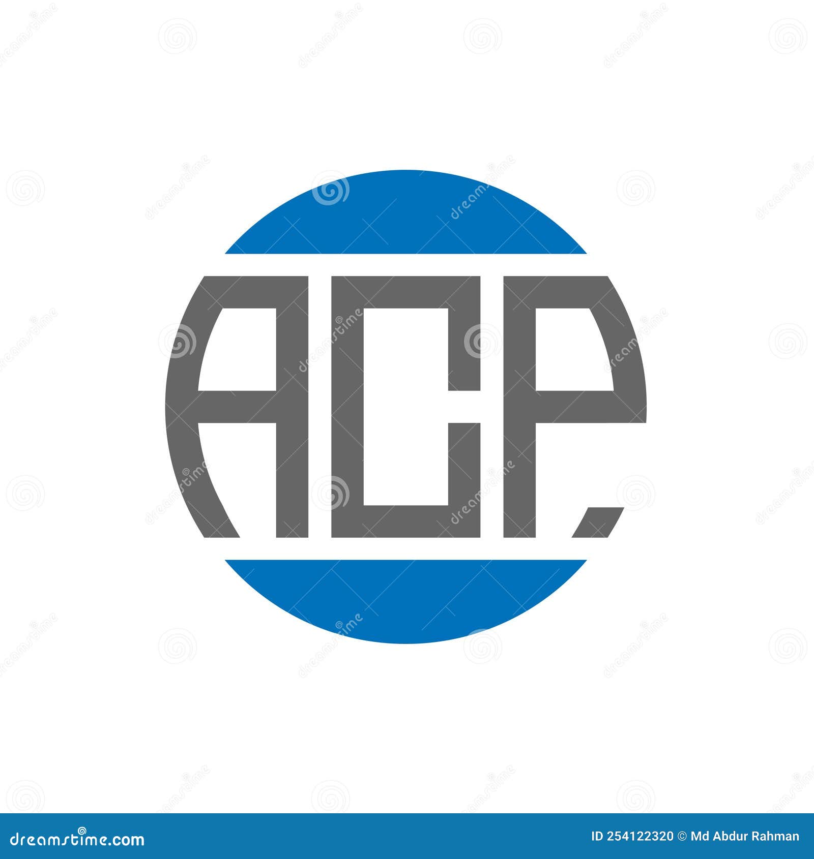 ACP Letter Logo Design On White Background. ACP Creative Initials ...