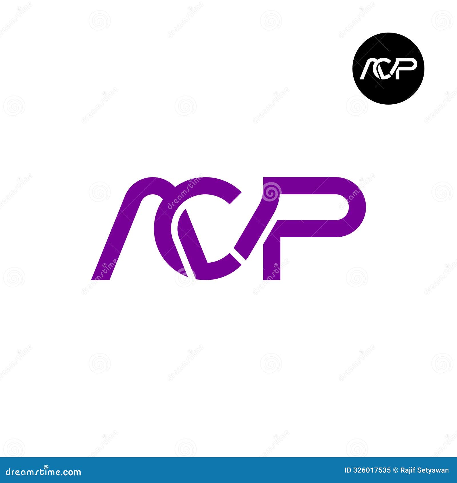 ACP Logo Letter Monogram Design Stock Vector - Illustration of names ...