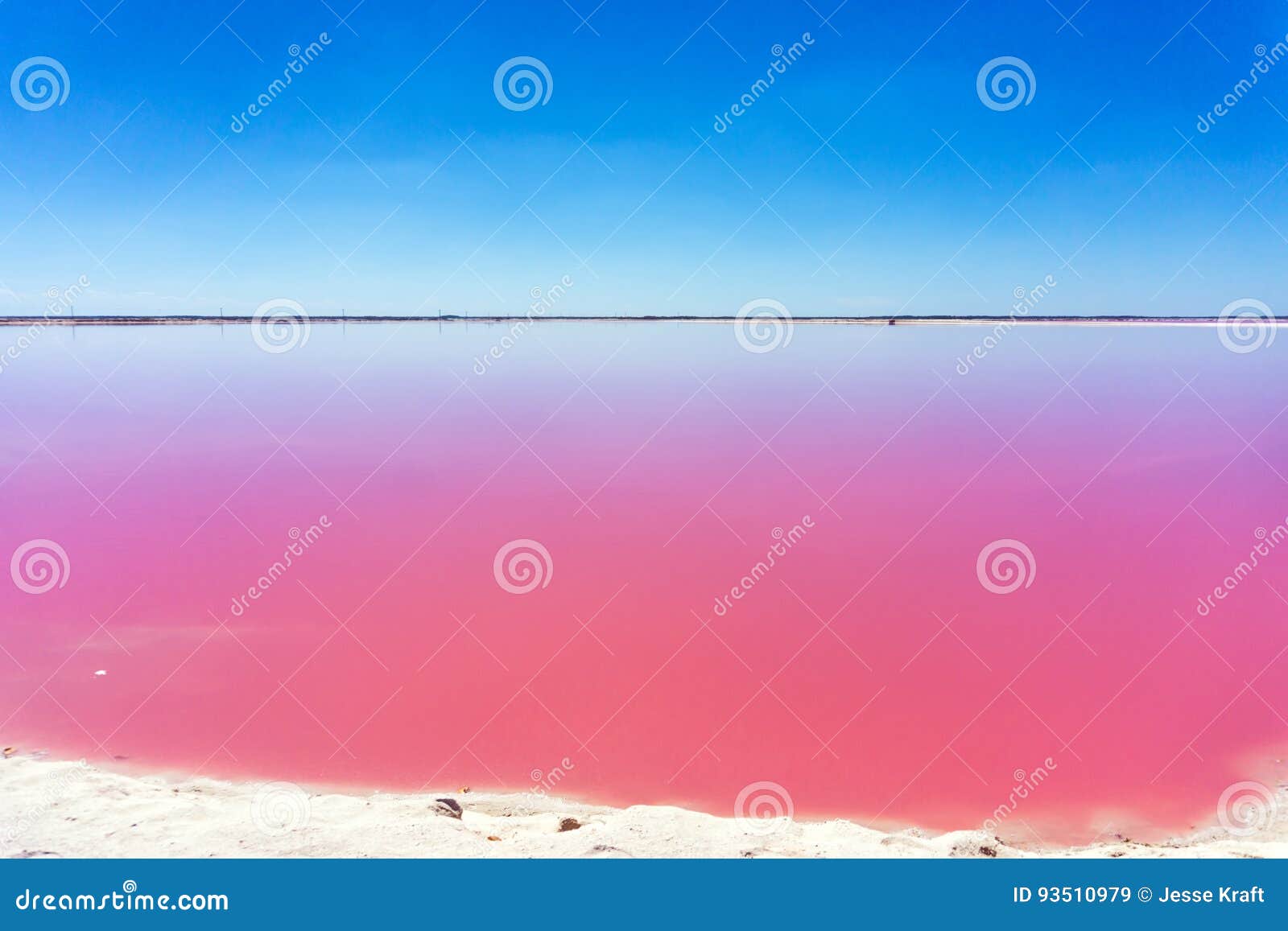 Acqua rosa nel Messico immagine stock. Immagine di corsa - 93510979
