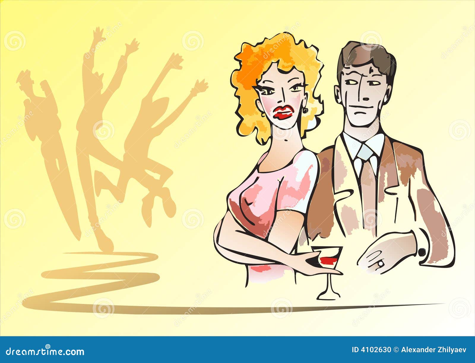 Acquaintance Vector Illustration | CartoonDealer.com #4102630