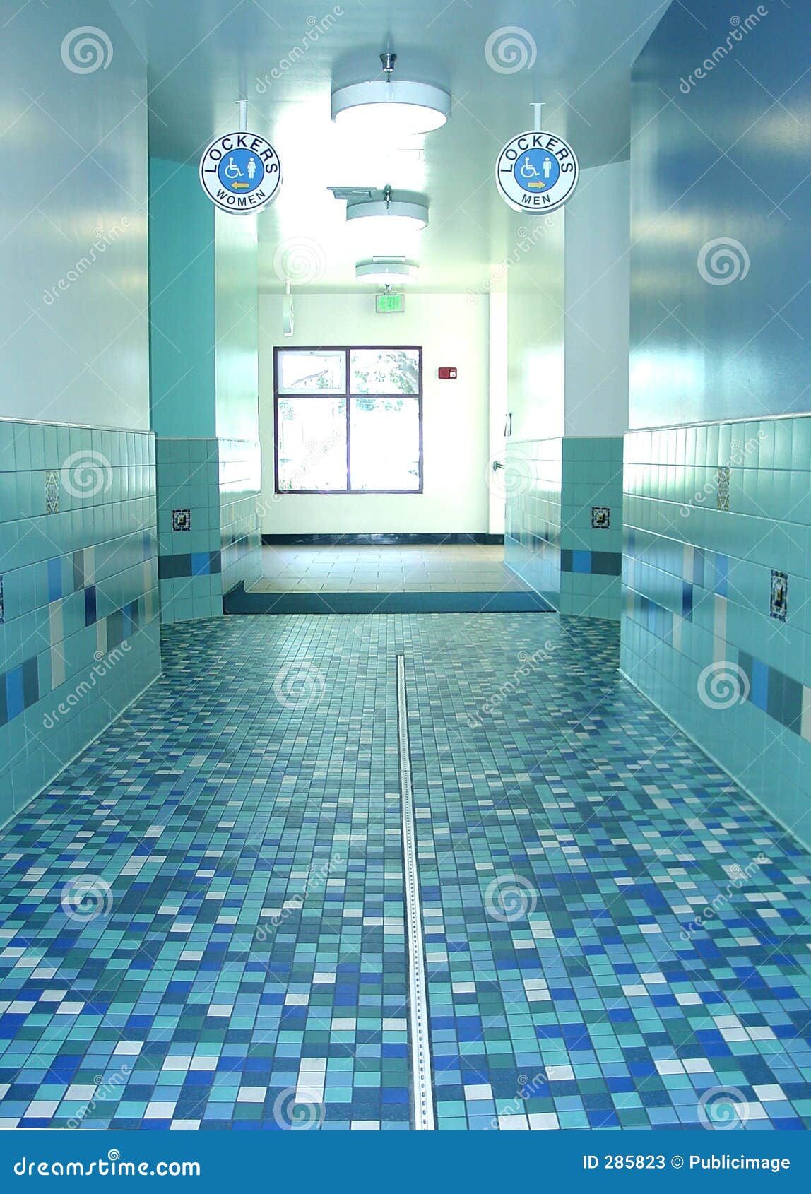 Acquatic Center Hallway stock illustration. Illustration of aquatics ...