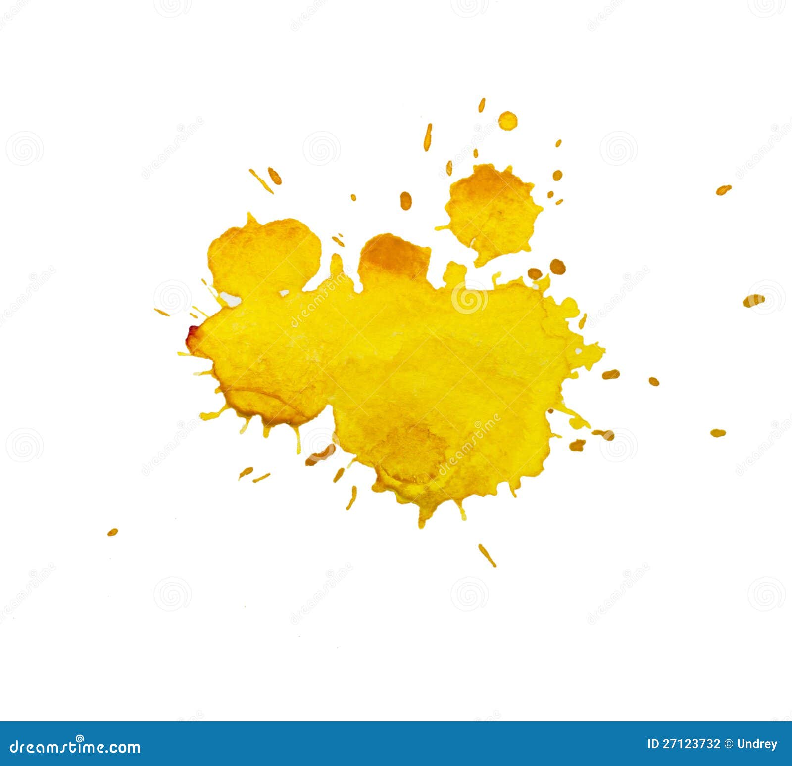 Acquerello, Macchia Di Giallo Fotografia Stock - Immagine di chiazzato ...