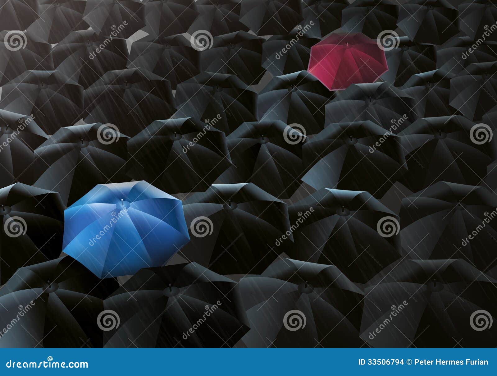 Acquerugiola Degli Ombrelli Illustrazione di Stock - Illustrazione di ...