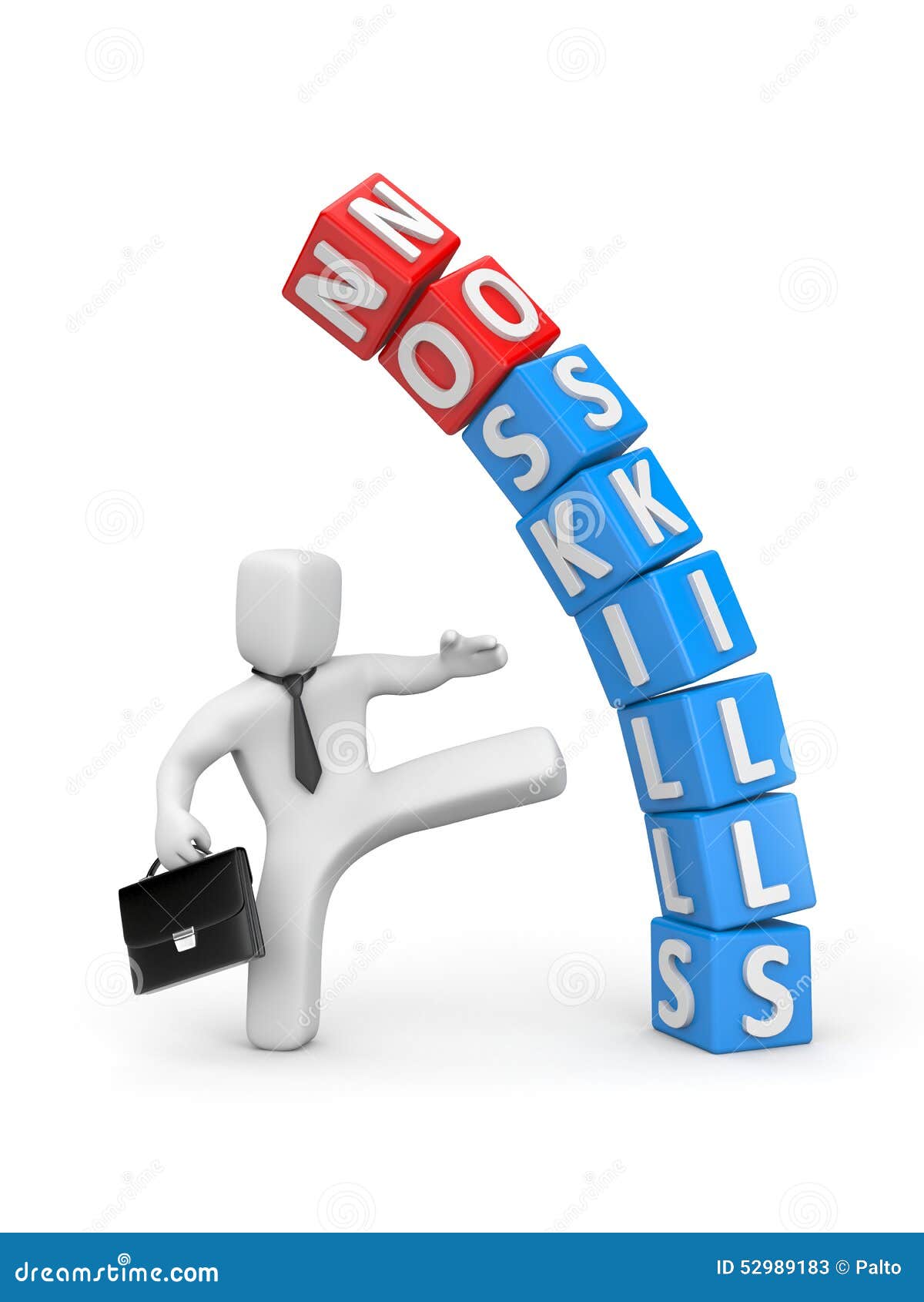 Acquiring new skills stock illustration. Illustration of case - 52989183