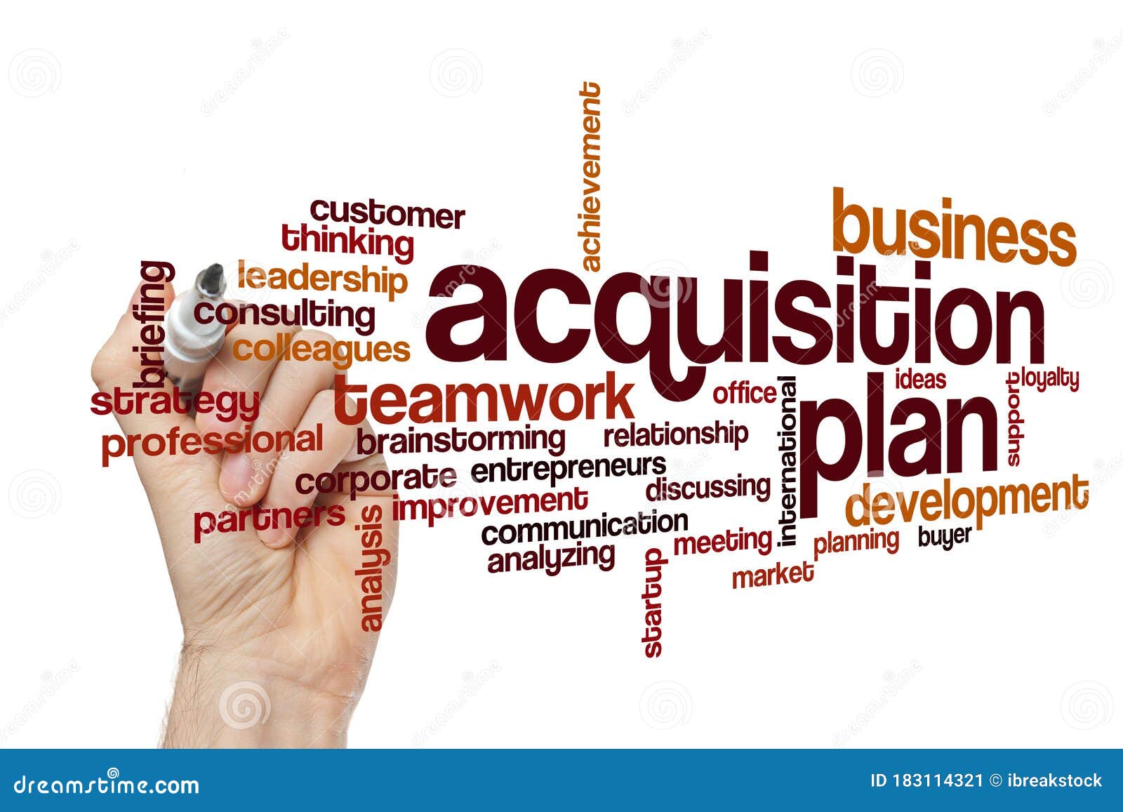 Acquisition Plan Word Cloud Concept Stock Illustration - Illustration ...