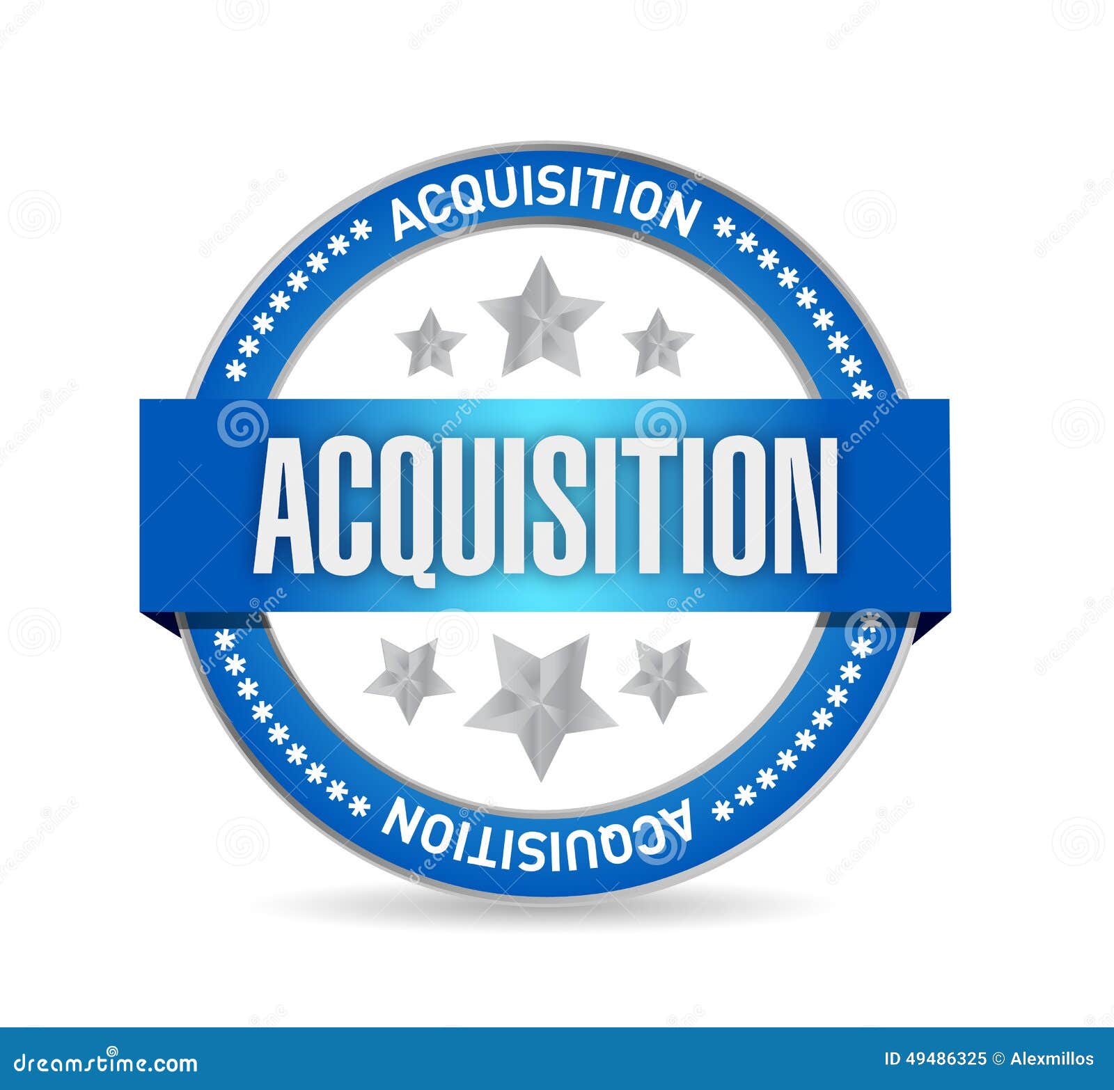 Acquisition Seal Illustration Design Stock Illustration - Illustration ...